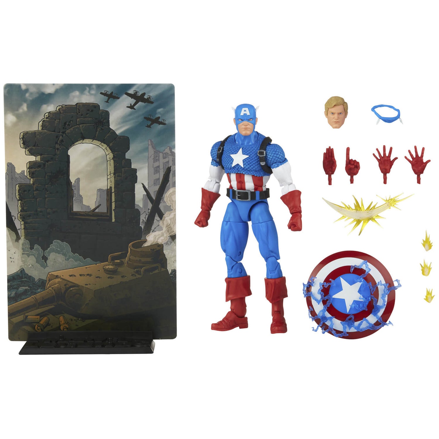 Hasbro Marvel Legends Series 1 Captain America Action Figure ...