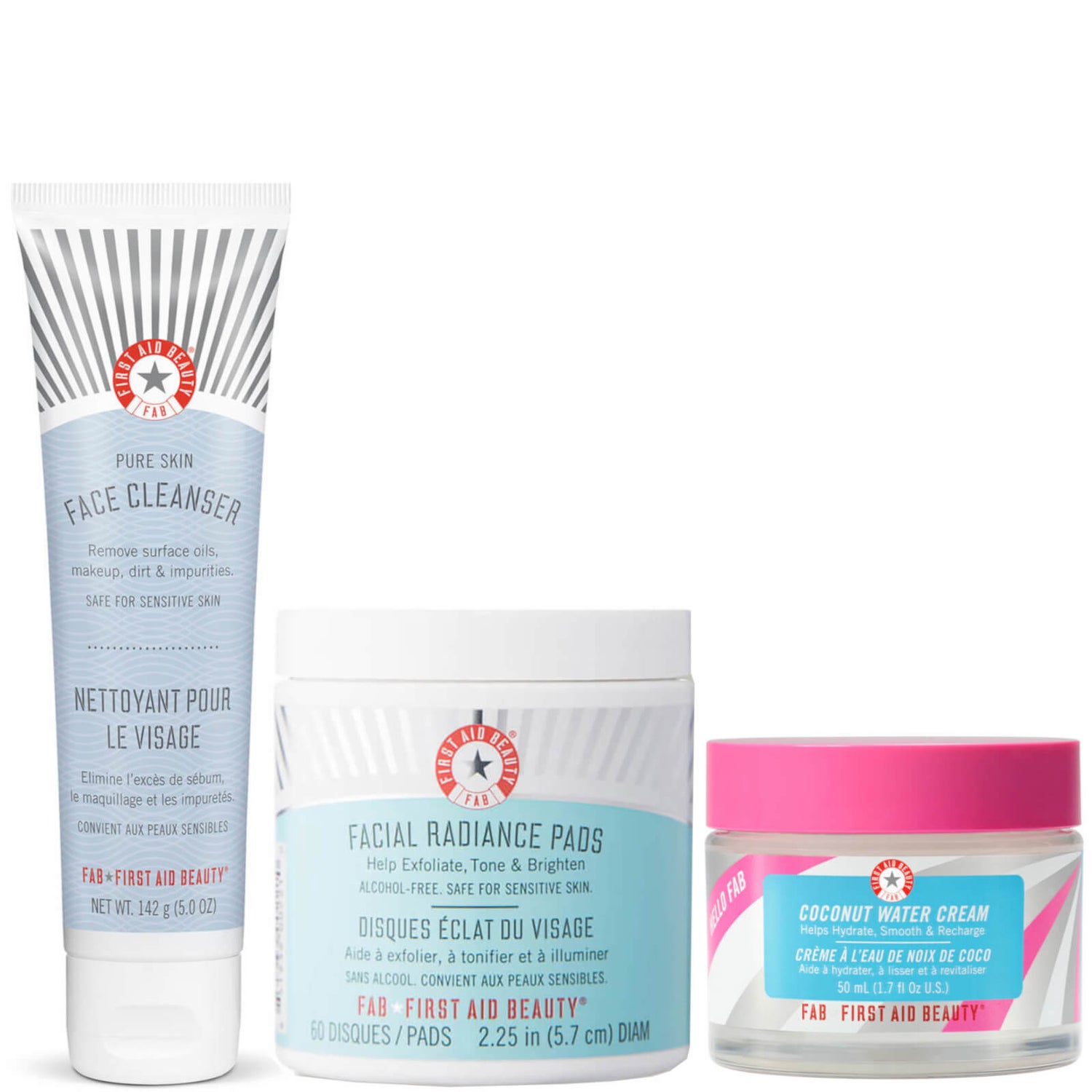 First Aid Beauty Essential Trio for Oily and Combination Skin ...