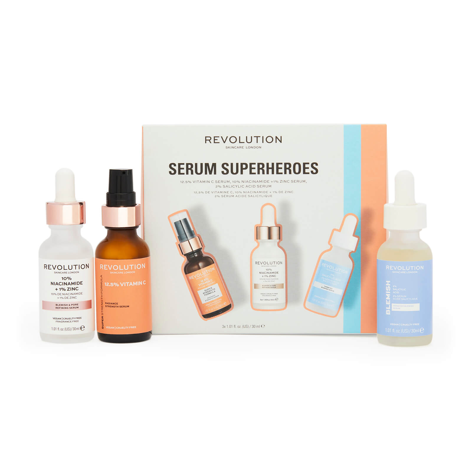 Revolution Skincare Serum Superheros Collection - Entrega GRÁTIS