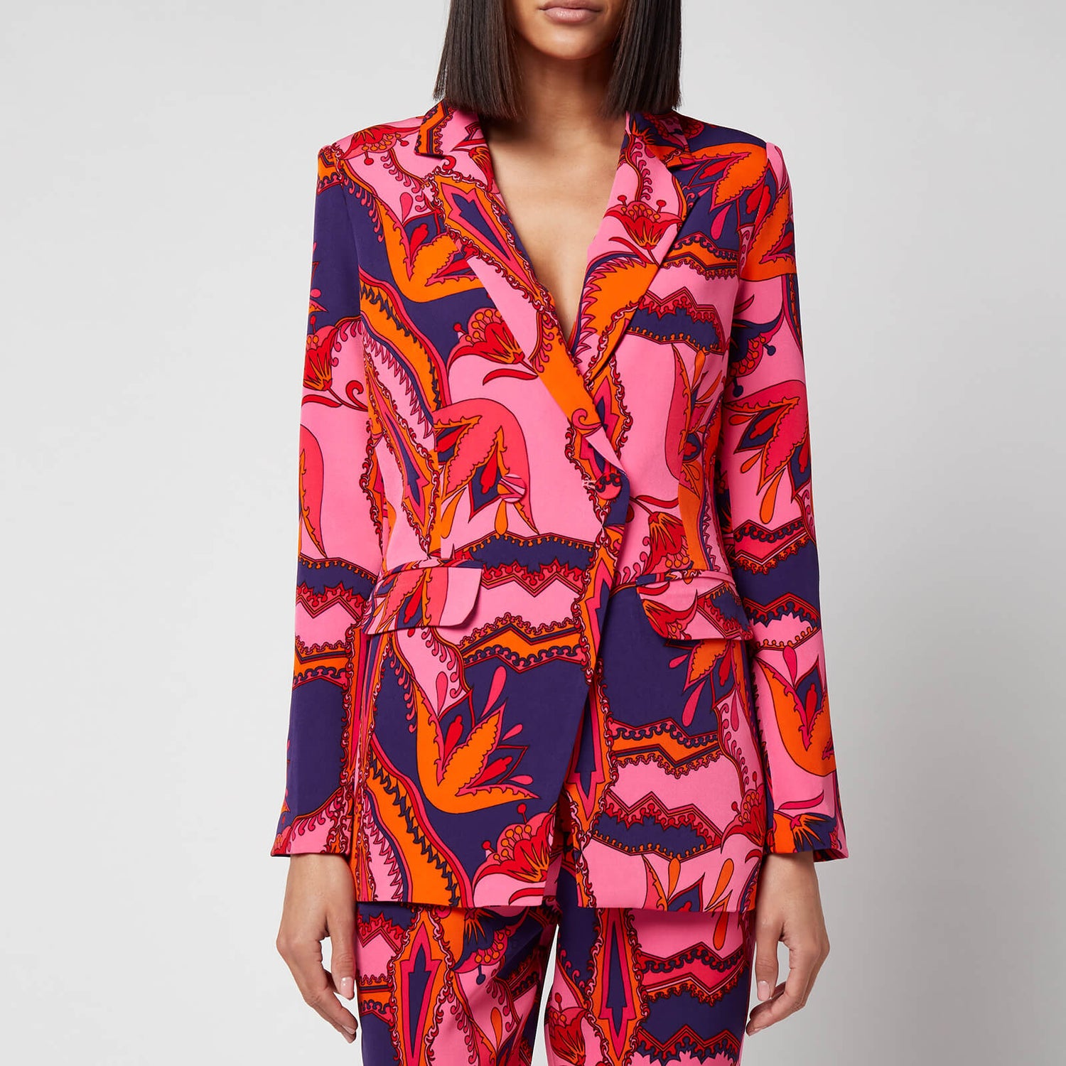 Never Fully Dressed Women's Pink Foxy Dynasty Jacket - Dynasty Fabric ...