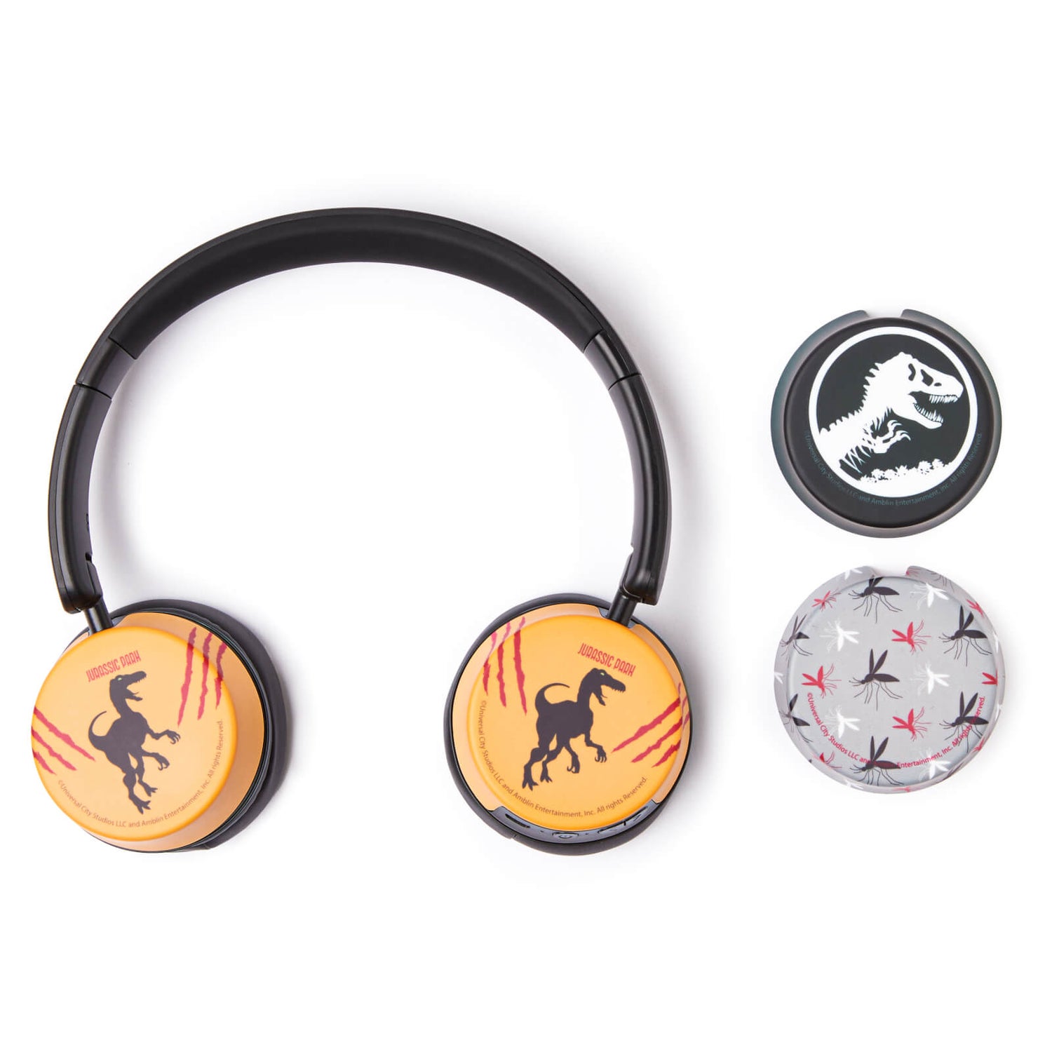 MOTH x Jurassic Park Amber On-Ear Headphones & Caps Homeware - Zavvi UK