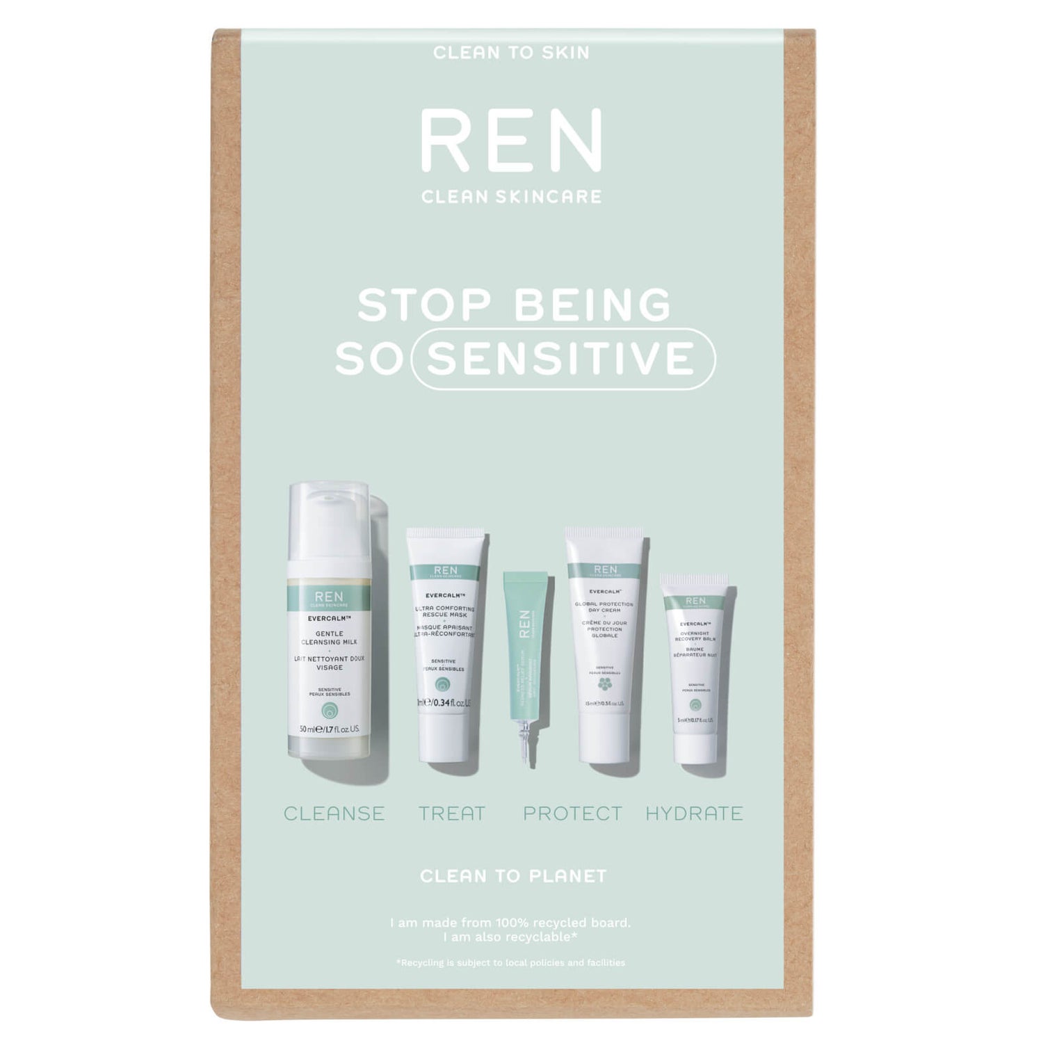 REN Clean Skincare Stop Being So Sensitive | LOOKFANTASTIC