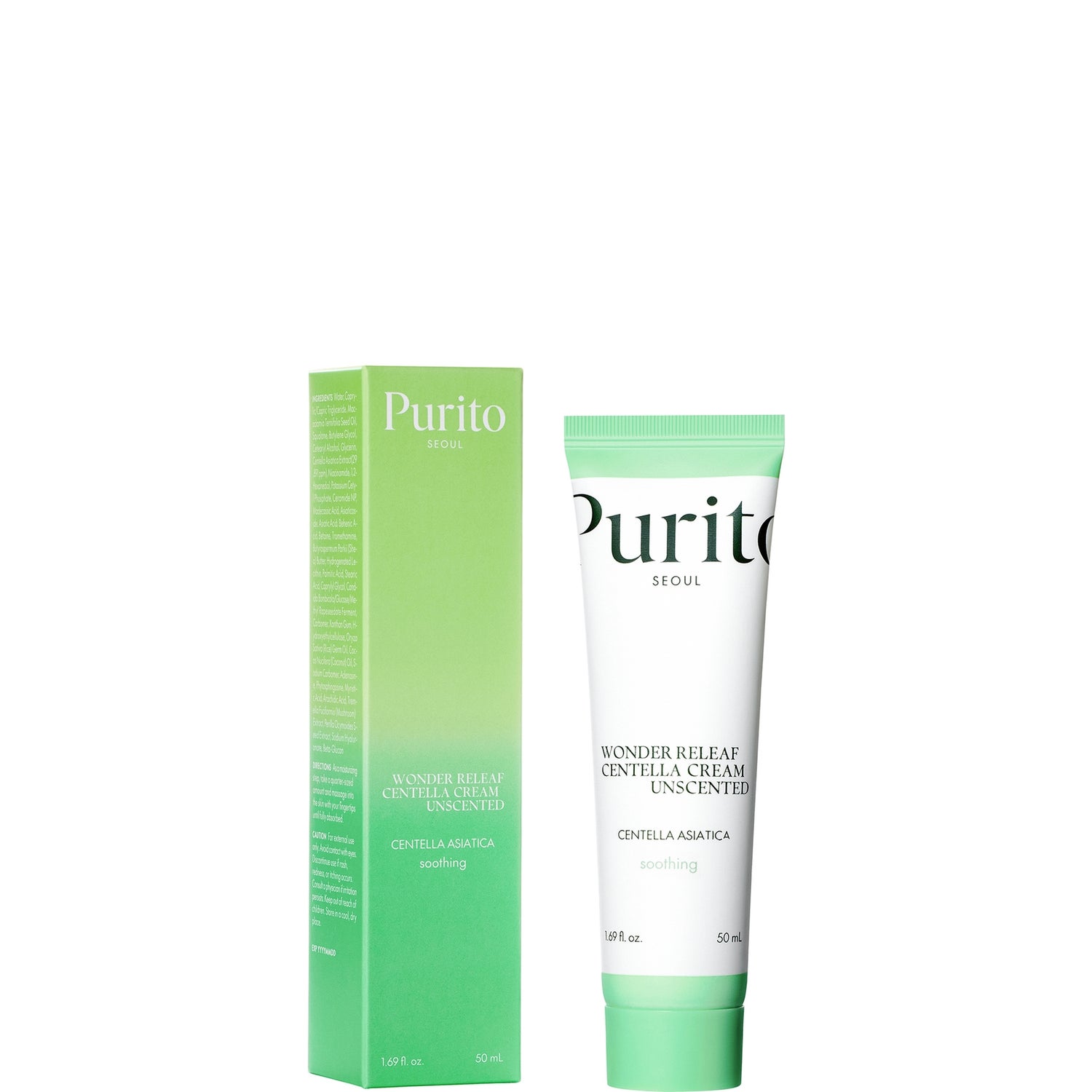 PURITO Wonder Releaf Centella Unscented Cream 50ml - Snabb leverans