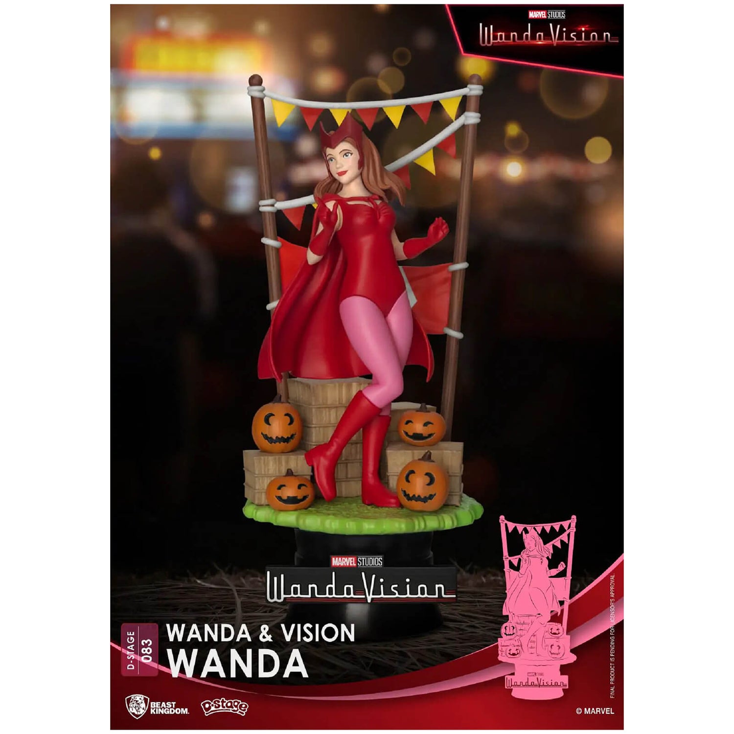 Beast Kingdom Wandavision D-Stage Diorama - Wanda Maximoff Merchandise ...