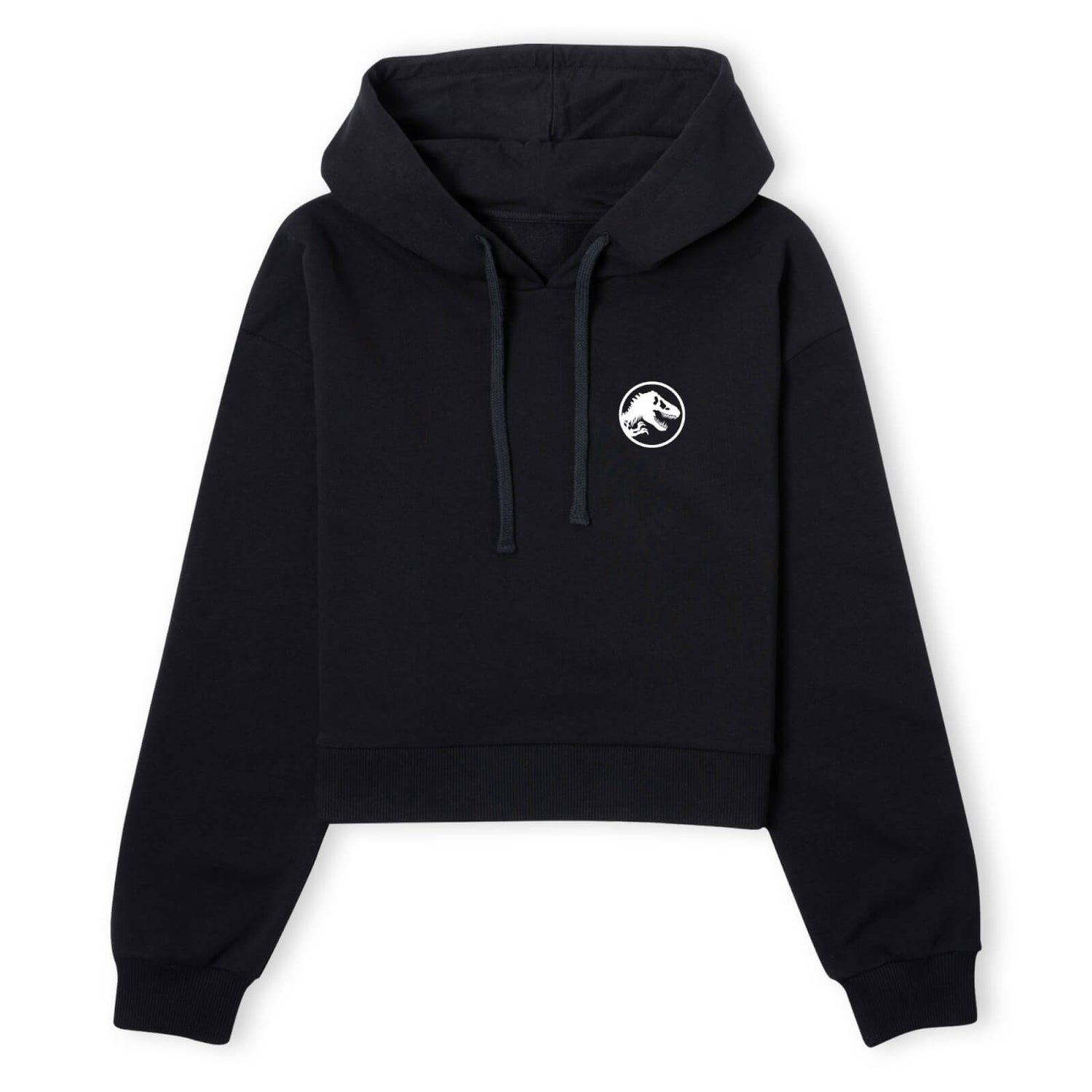 Jurassic Park Evergreen Ranger Logo Women's Cropped Hoodie - Black ...
