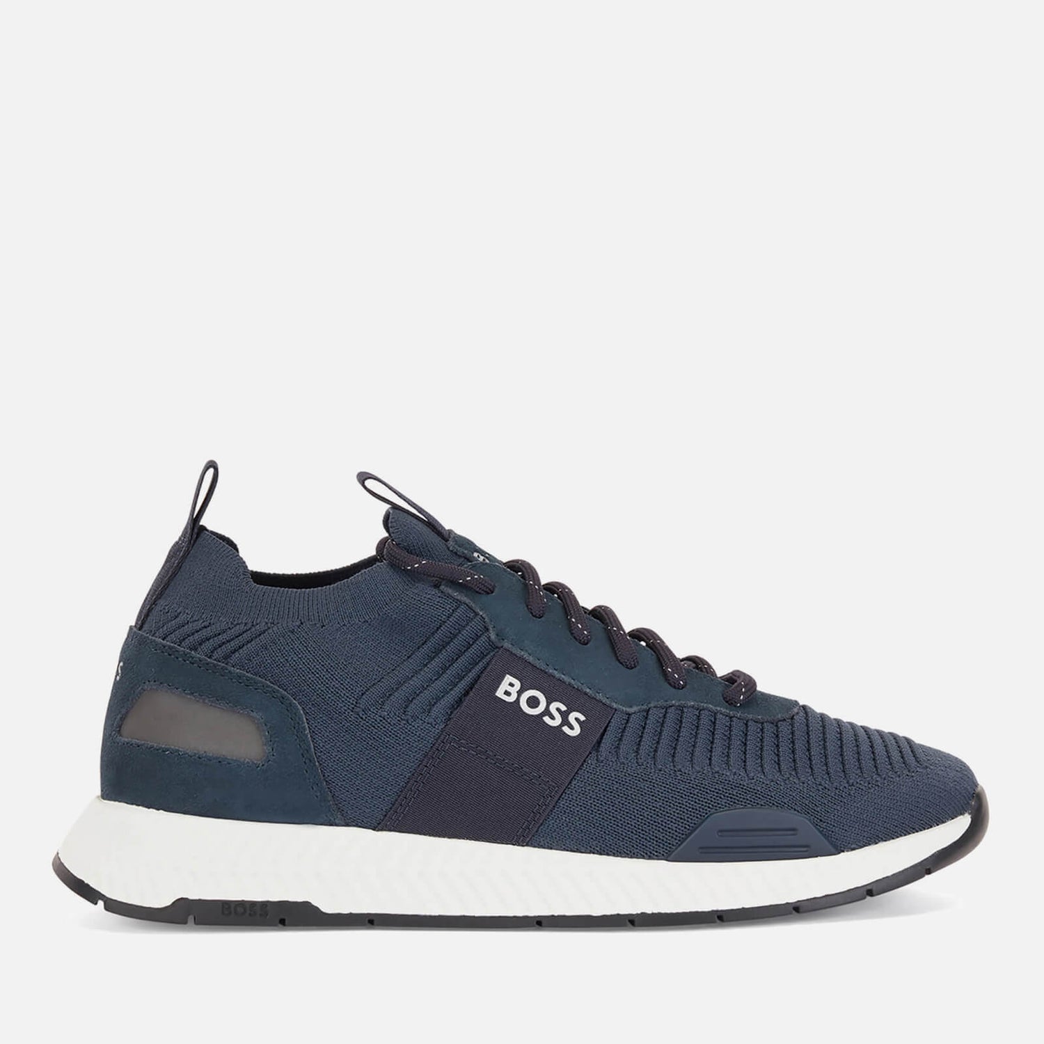 BOSS Men's Titanium Runn Trainers - Dark Blue | TheHut.com
