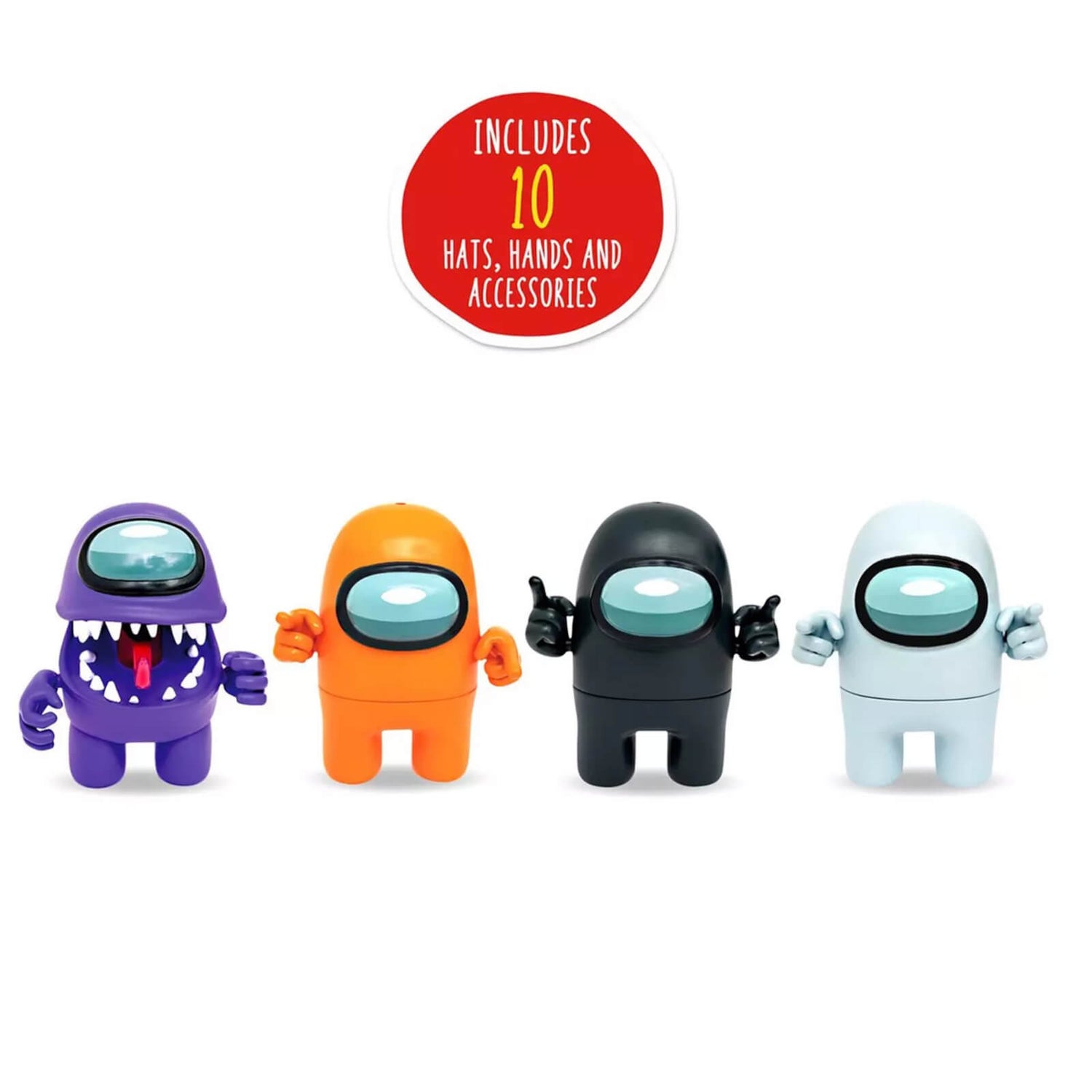 Toikido Among Us Action Figure 4 Pack 11cm Merchandise - Zavvi UK