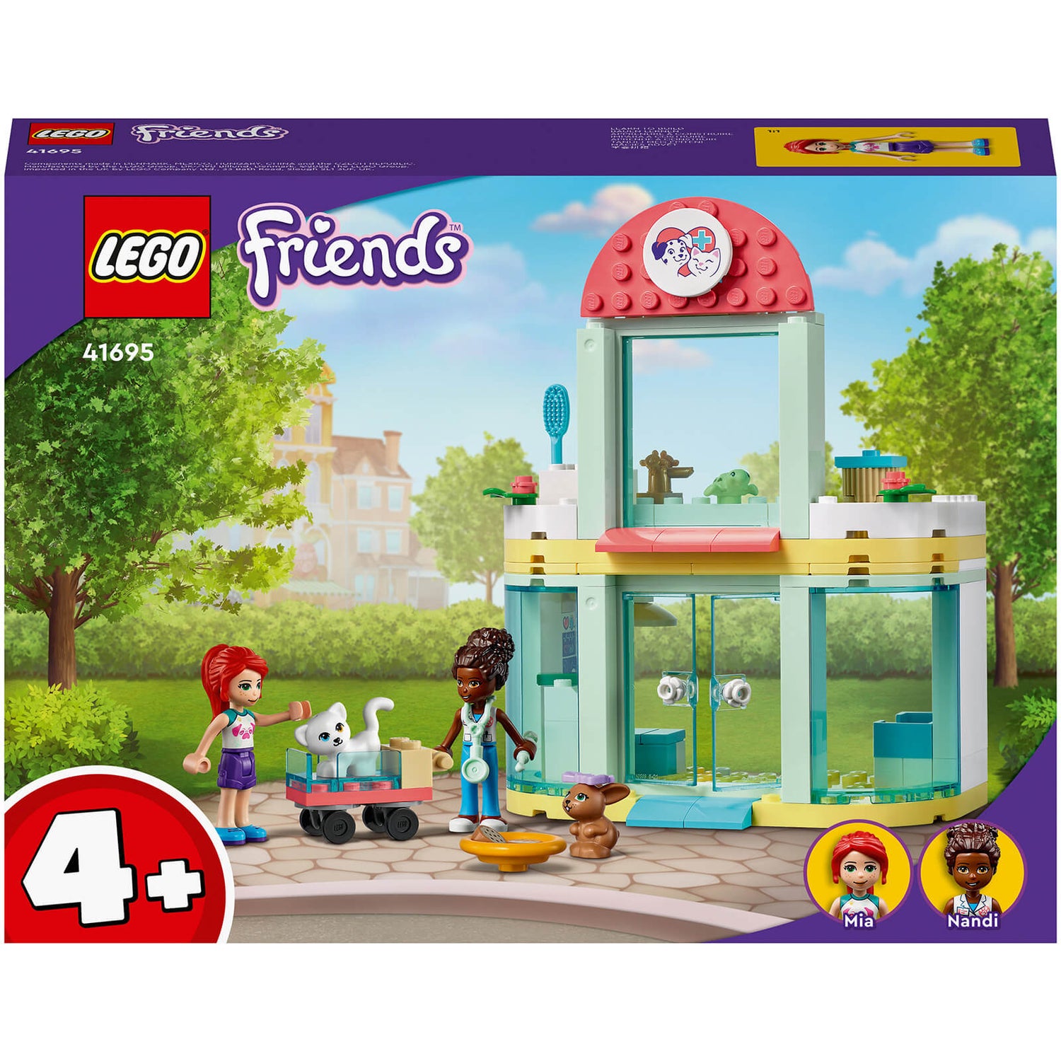 LEGO Friends: Pet Clinic Vet Set for Kids 4 + Years Old (41695) Toys ...
