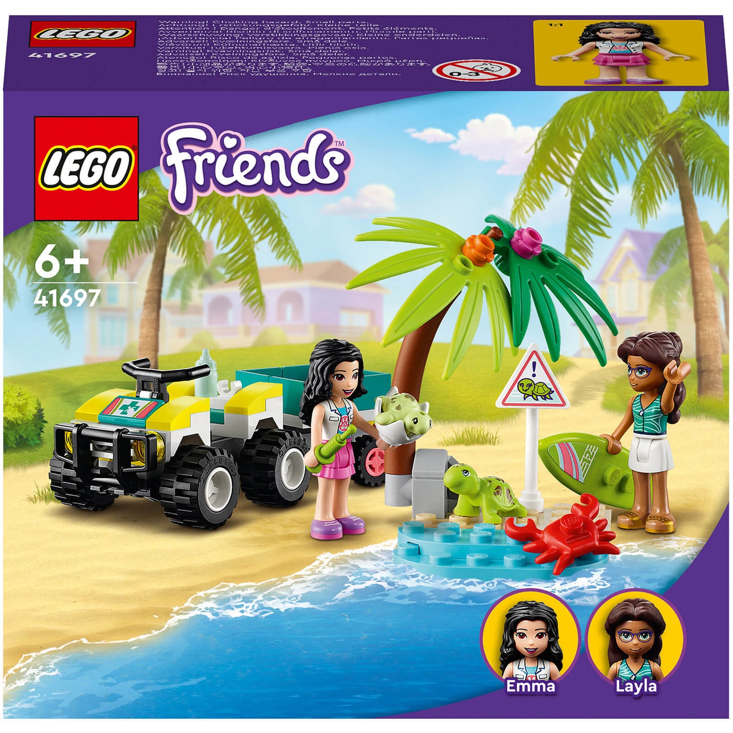 LEGO Friends: Turtle Protection Vehicle Sea Animals Toy (41697) Toys ...