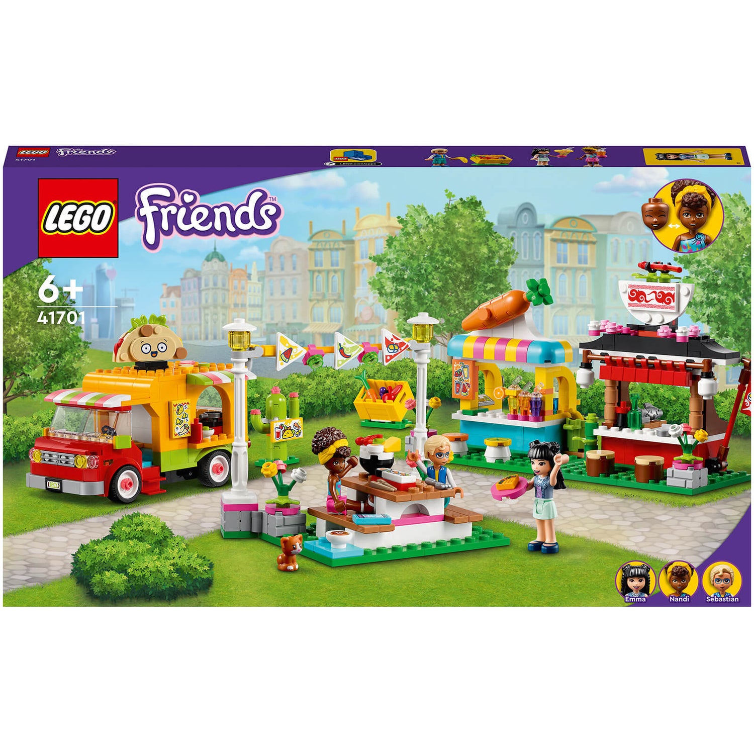 LEGO Friends: Street Food Market Juice Bar & Toy Truck (41701) Toys ...