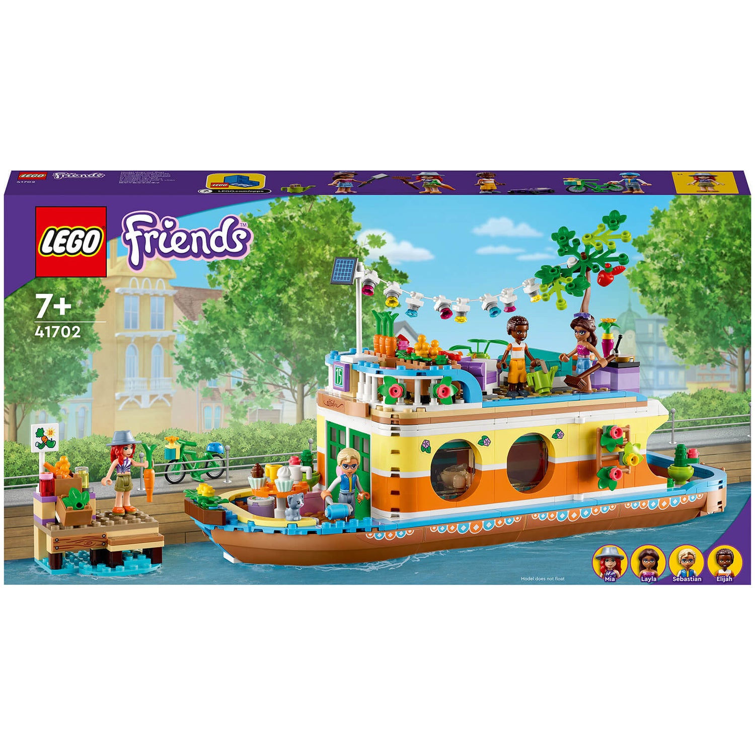 LEGO Friends: Canal Houseboat Mia's Toy Boat (41702) Toys | Zavvi Australia