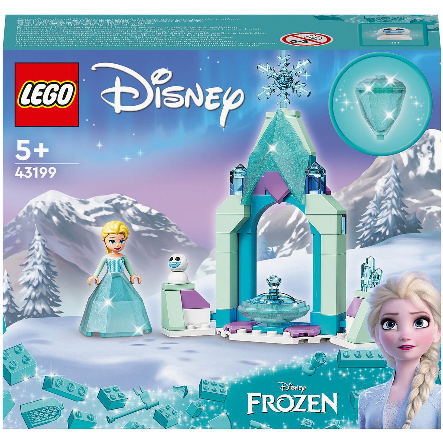 LEGO Disney Elsa’s Castle Courtyard Diamond Dress Set (43199) Toys ...