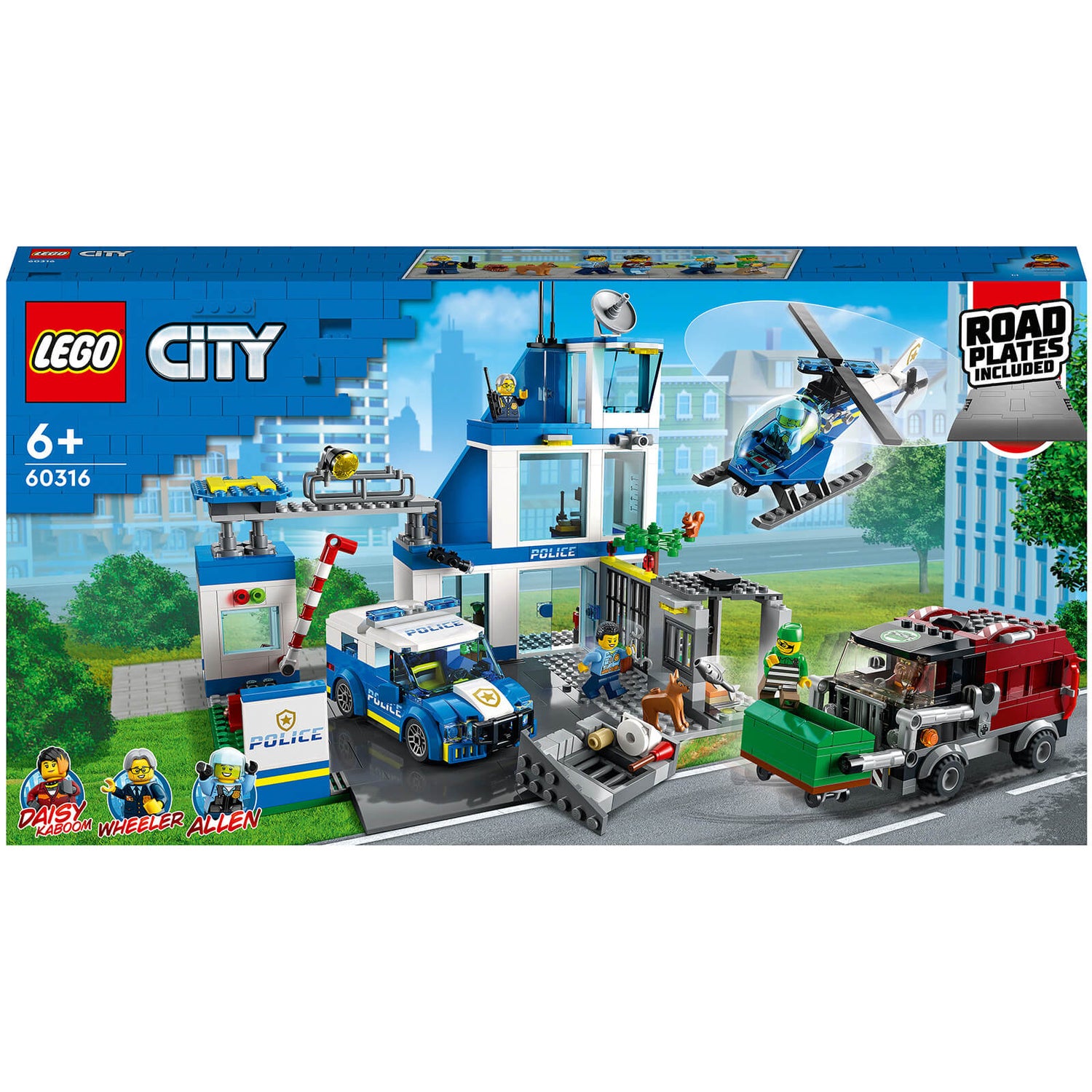 LEGO City: Police Station Truck Toy & Helicopter Set (60316) - IWOOT UK
