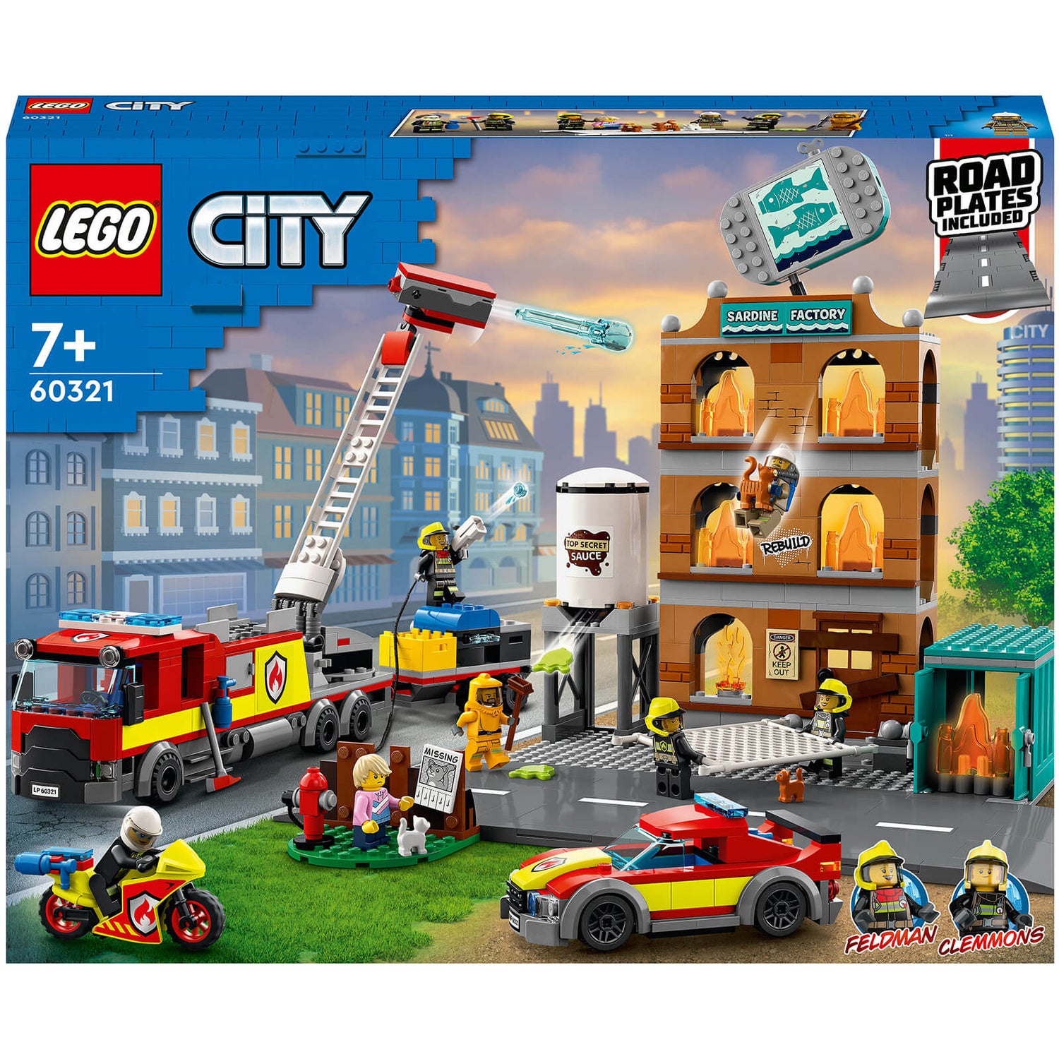 LEGO City: Fire Brigade Truck & Firefighter Set (60321) Toys - Zavvi UK