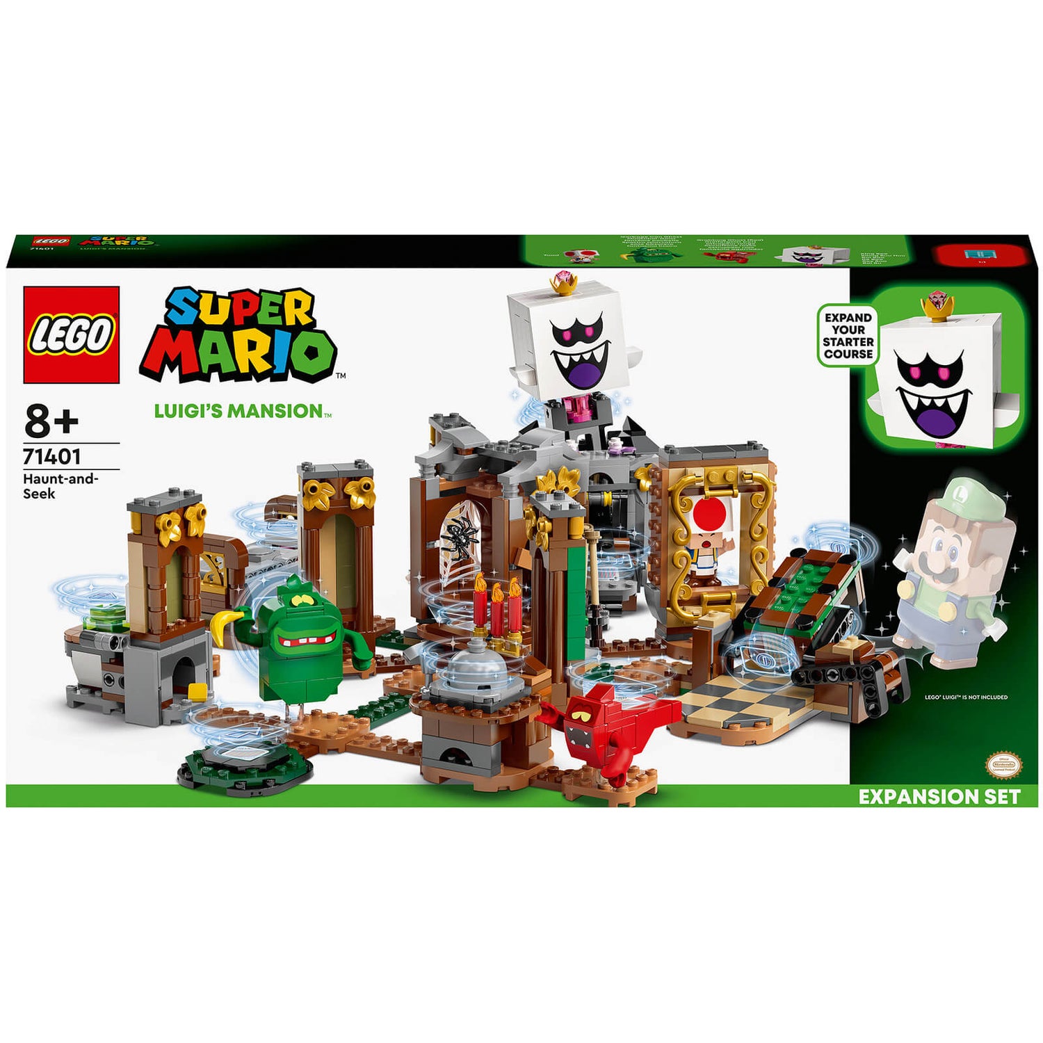 LEGO Super Mario Luigis Mansion Haunt and Seek Set (71401) Toys - Zavvi UK
