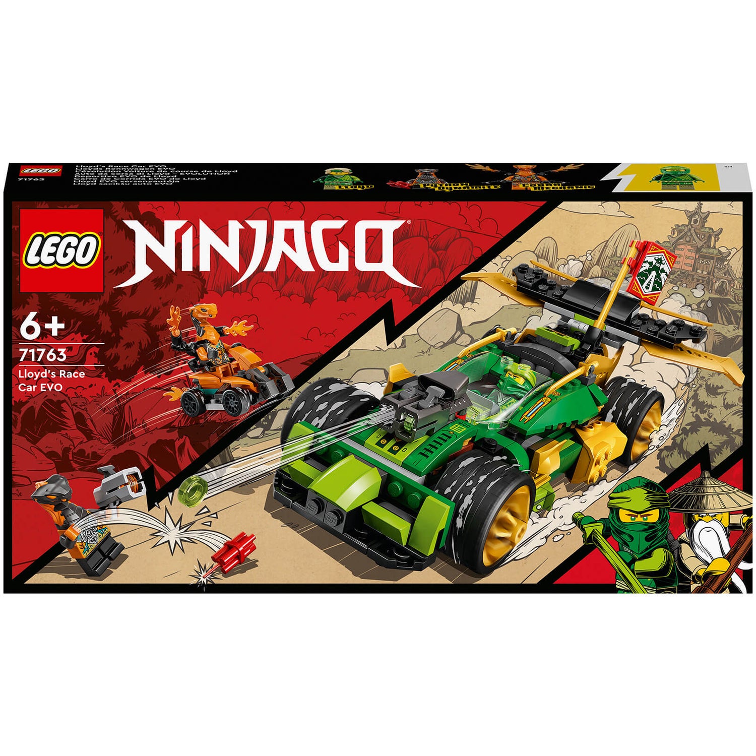 LEGO NINJAGO: Lloyds Race Car EVO Toy Building Set (71763) Toys - Zavvi UK