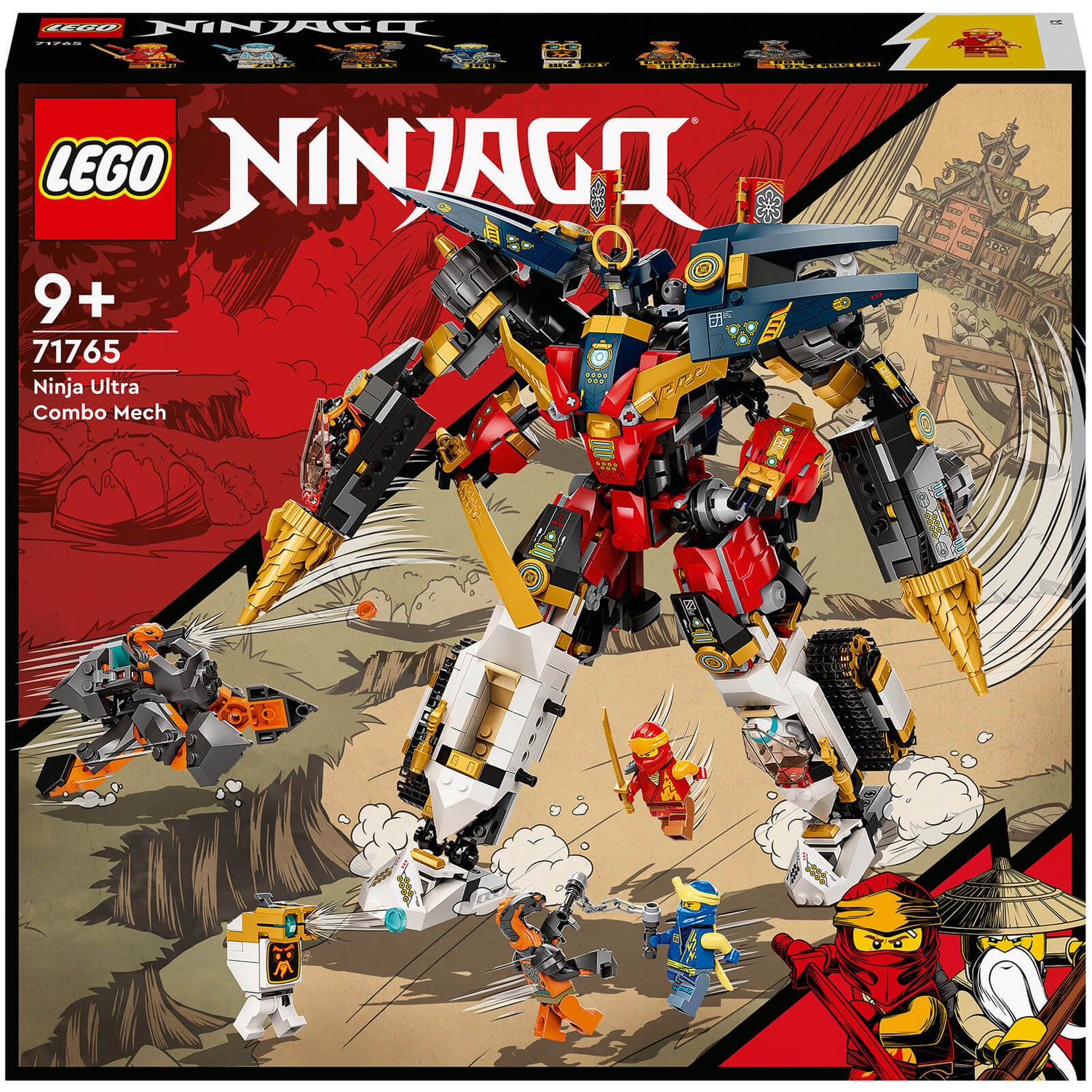 LEGO NINJAGO: Ninja Ultra Combo Mech & Toy Car 4 in 1 Set (71765) Toys ...