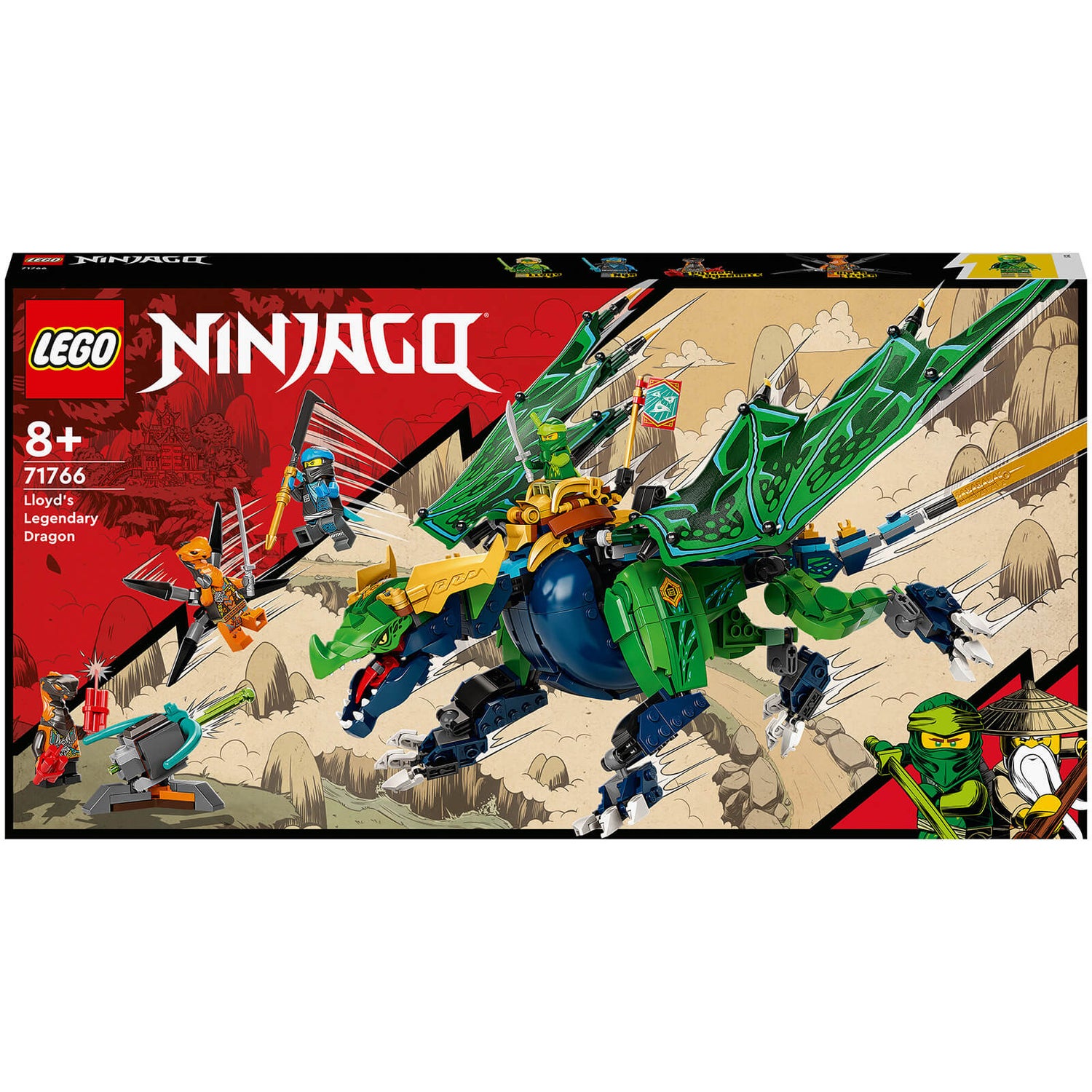 LEGO NINJAGO: Lloyds Legendary Dragon & Snake Toy (71766) Toys - Zavvi UK
