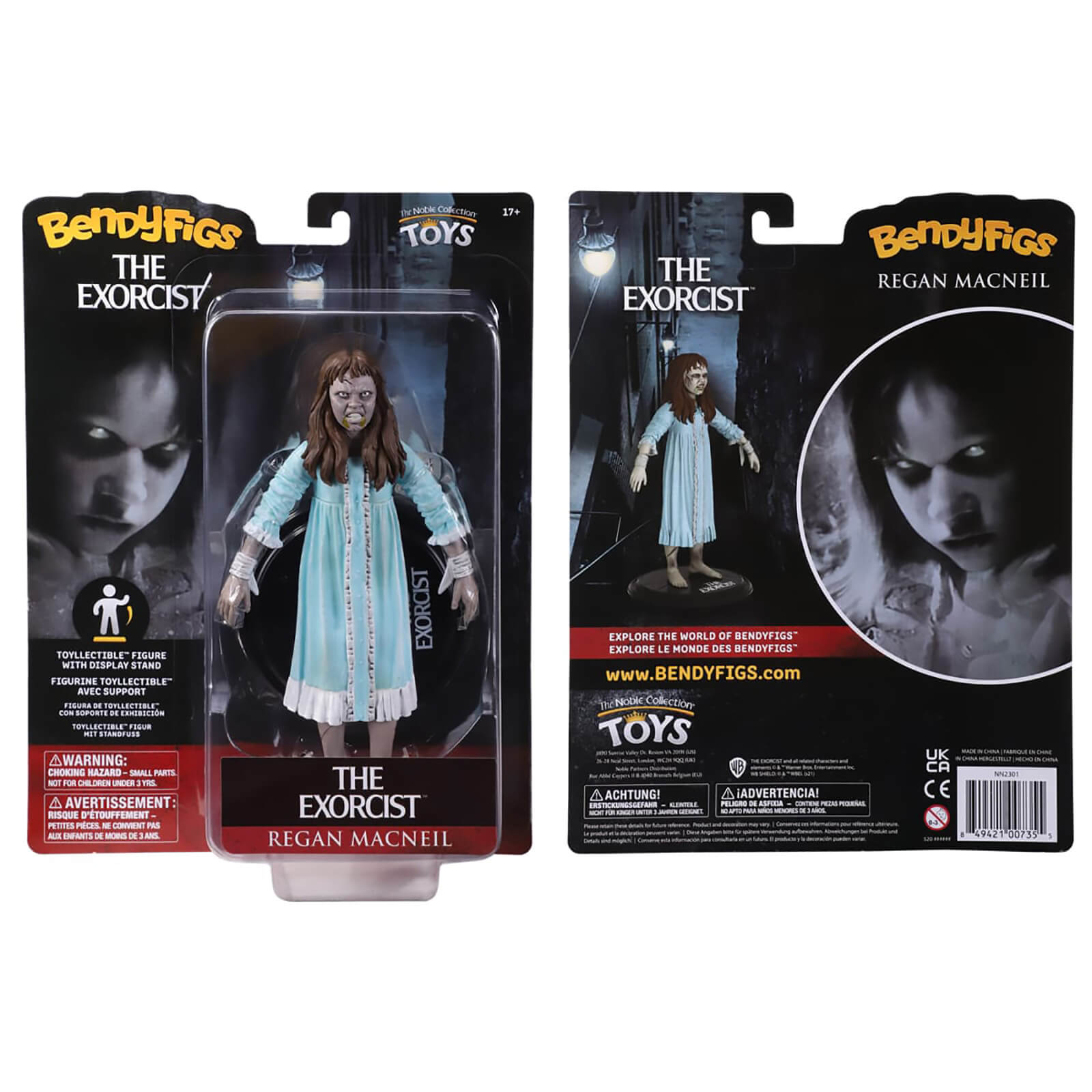 Noble Collection The Exorcist Regan MacNeil BendyFig 7 Inch Action ...