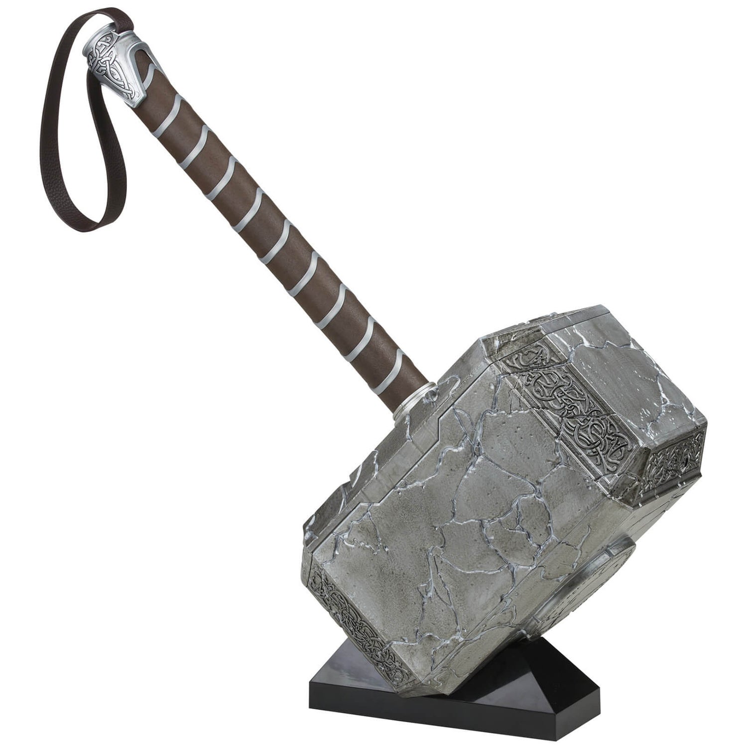 Hasbro Marvel Legends Series Mighty Thor Mjolnir Premium Electronic Roleplay Hammer 1:1 Scale ...