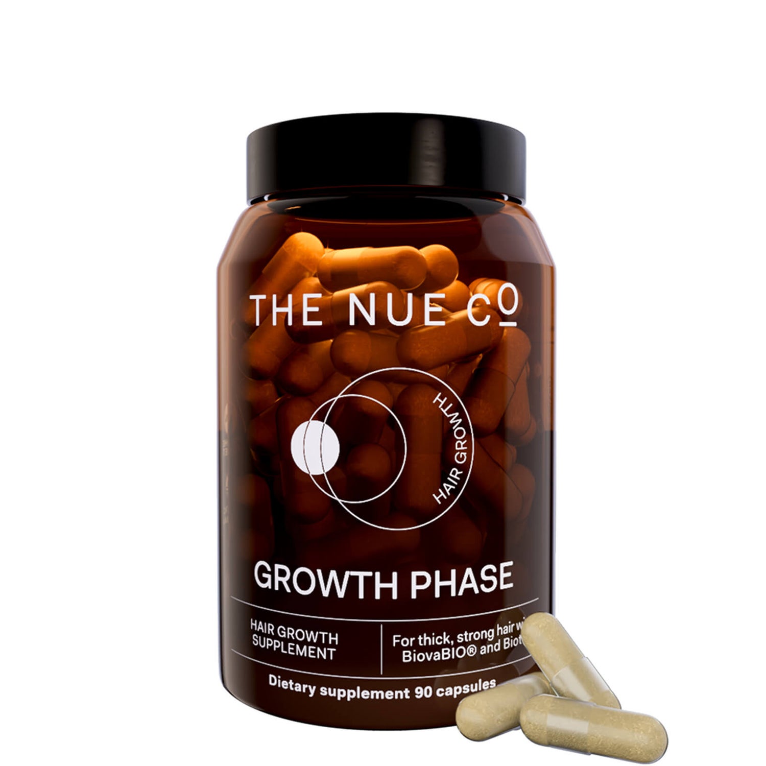 The Nue Co. Growth Phase Hair Supplements (90 Capsules) - Entrega GRÁTIS
