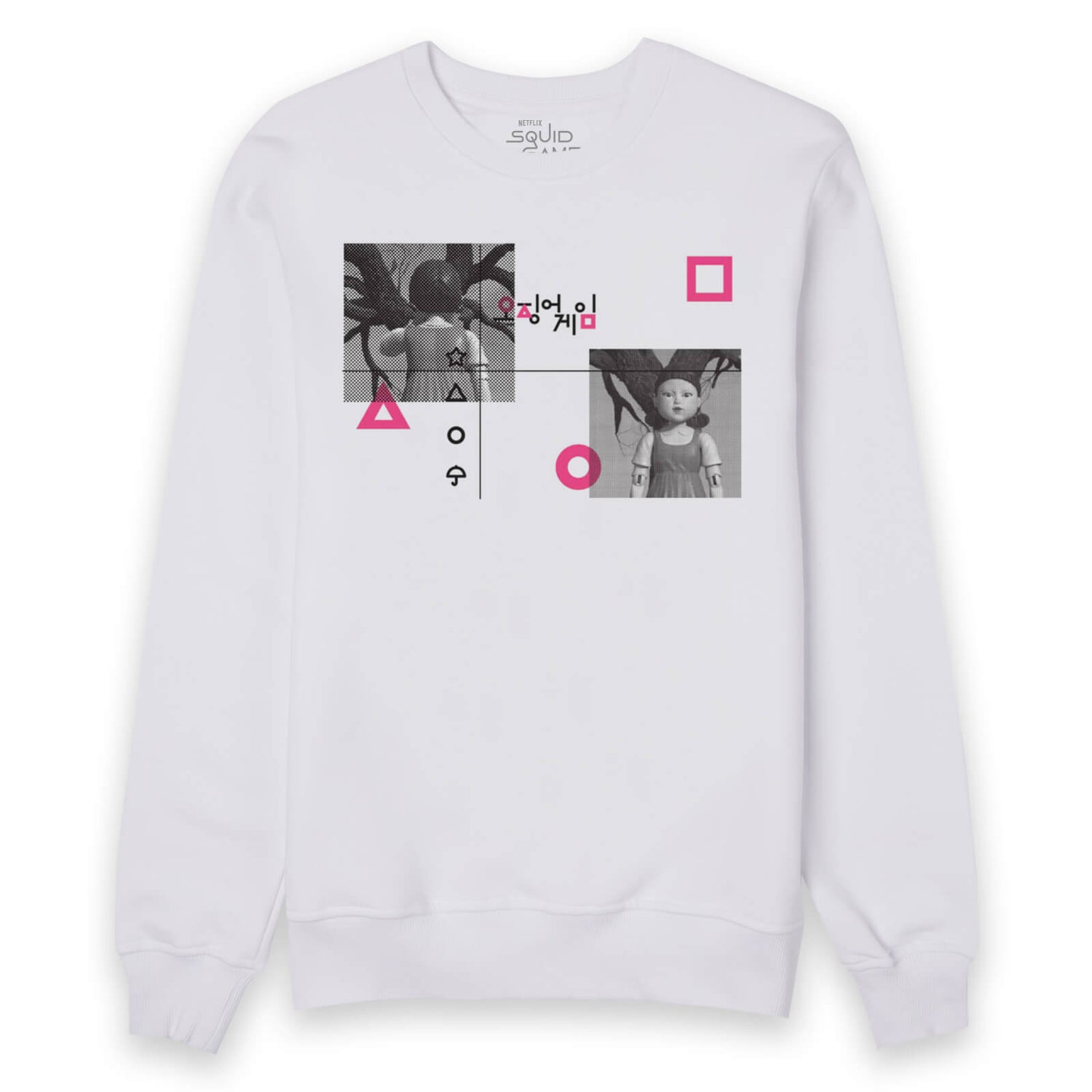 Squid Game Red Light Green Light Sweatshirt - White Clothing - Zavvi UK