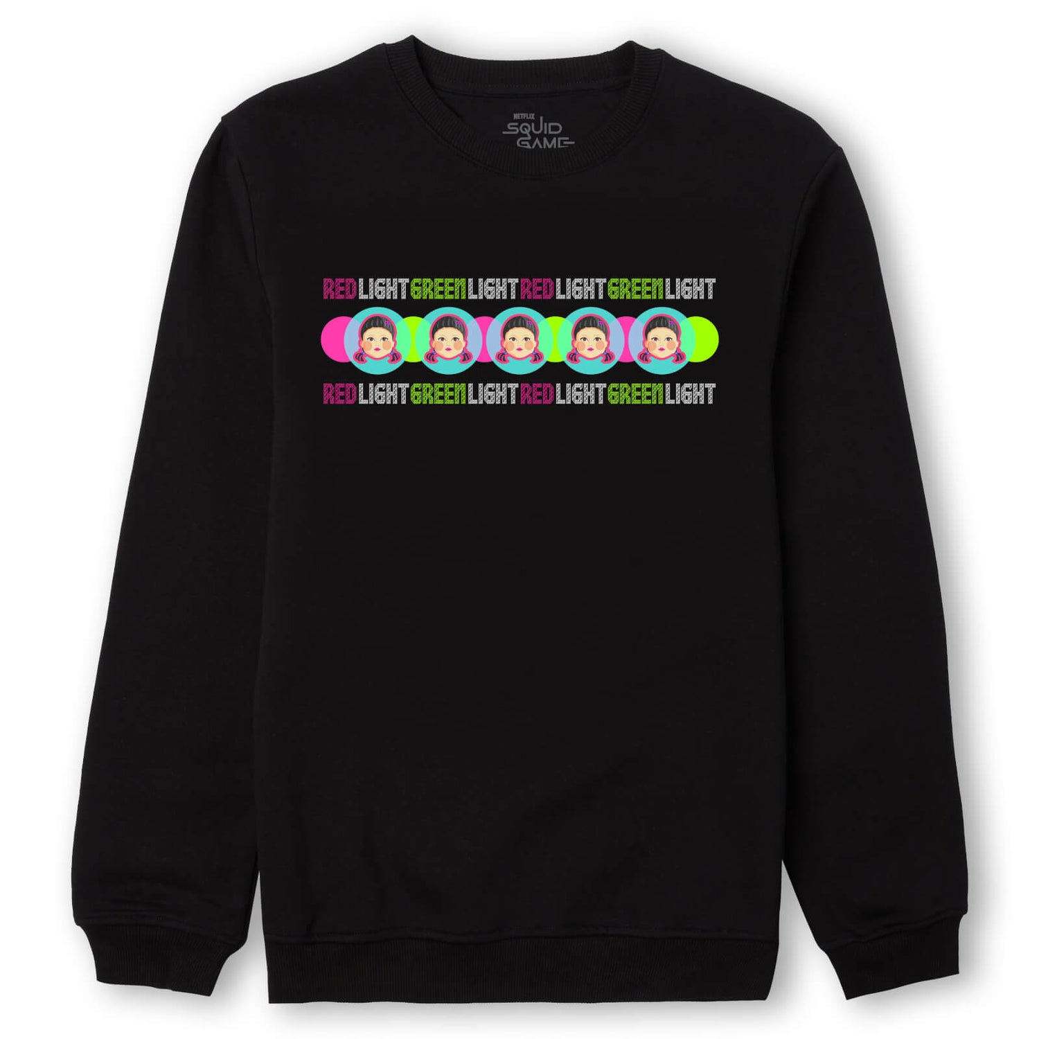 Squid Game Red Light Green Light Sweatshirt - Black Clothing - Zavvi UK