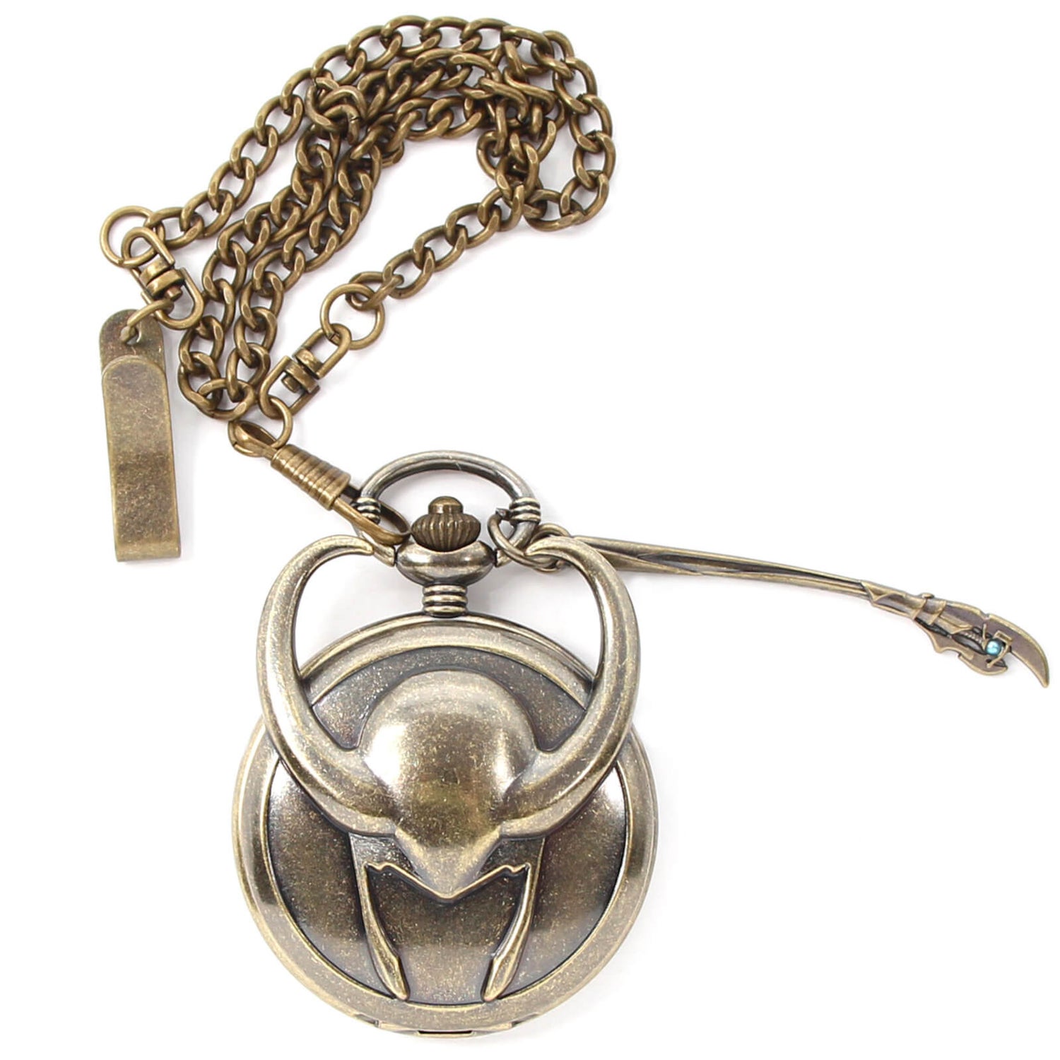 Marvel Loki Antique Goldstone Pocket Watch Merchandise - Zavvi UK