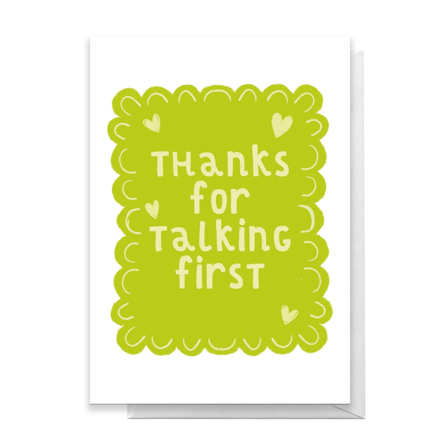 Thanks For Talking First Greetings Card - IWOOT UK