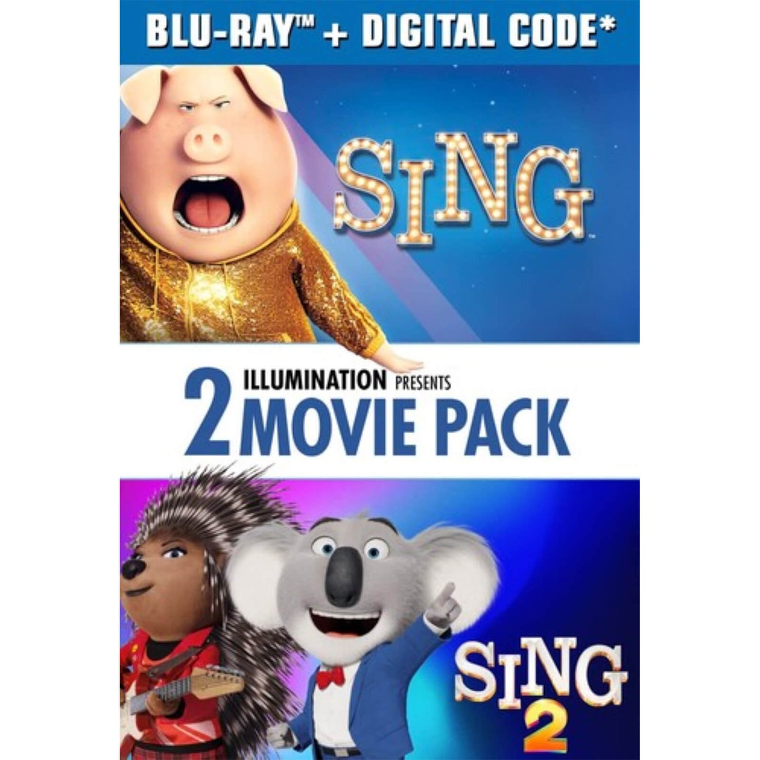 Sing / Sing 2 (US Import) Blu-ray | Zavvi Australia