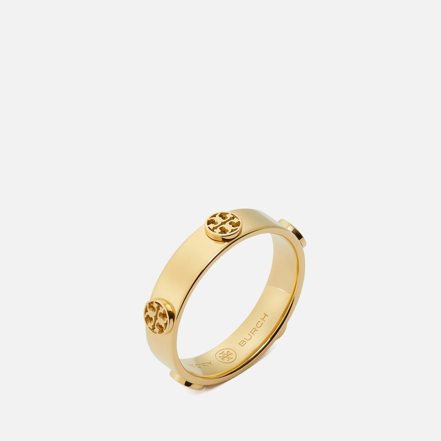 Tory Burch Miller 18K Gold-Plated Stud Ring | 免邮