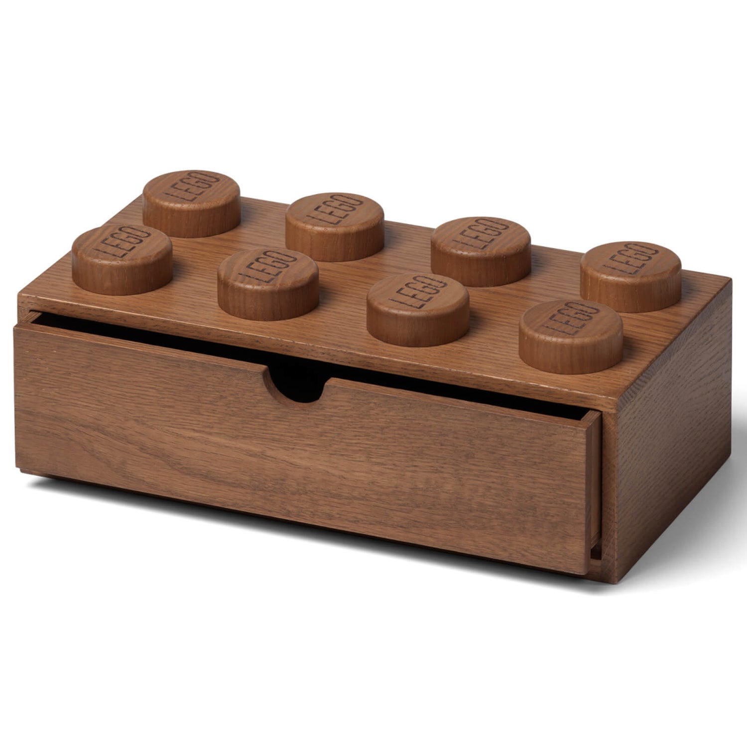 LEGO Storage 2x4 Wooden Desk Drawer (Hand Made From Red Oak) - Dark ...