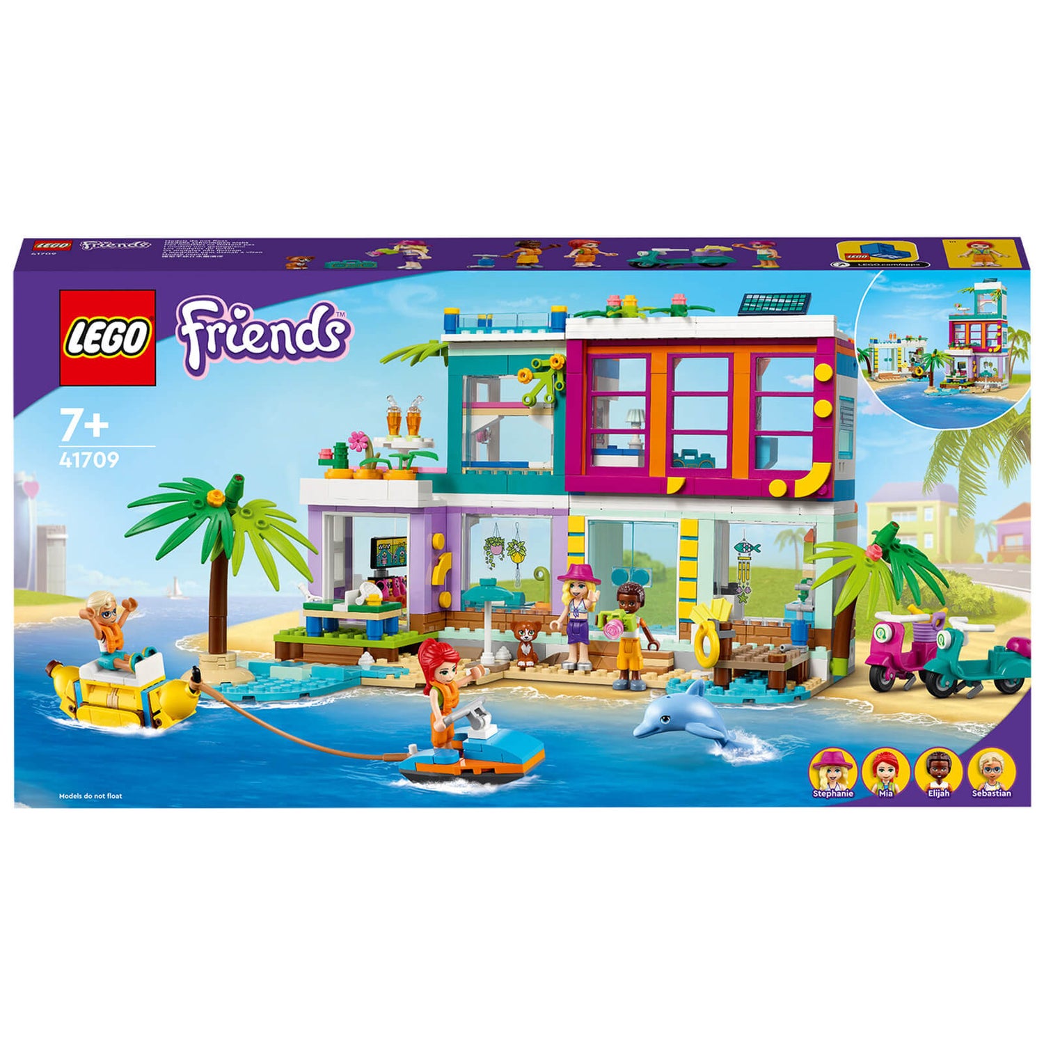 LEGO Friends: Holiday Beach House Summer Dollhouse Set (41709) | retro ...