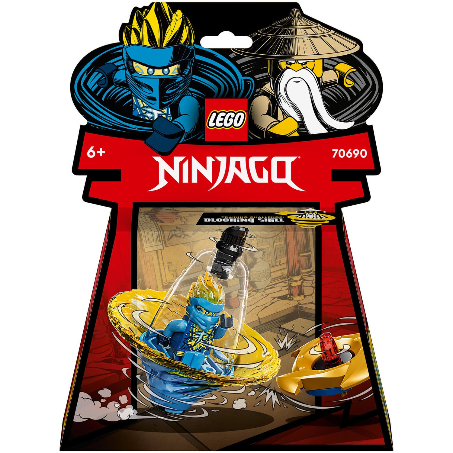LEGO NINJAGO Jay’s Spinjitzu Ninja Training Spin Toy (70690) Toys ...