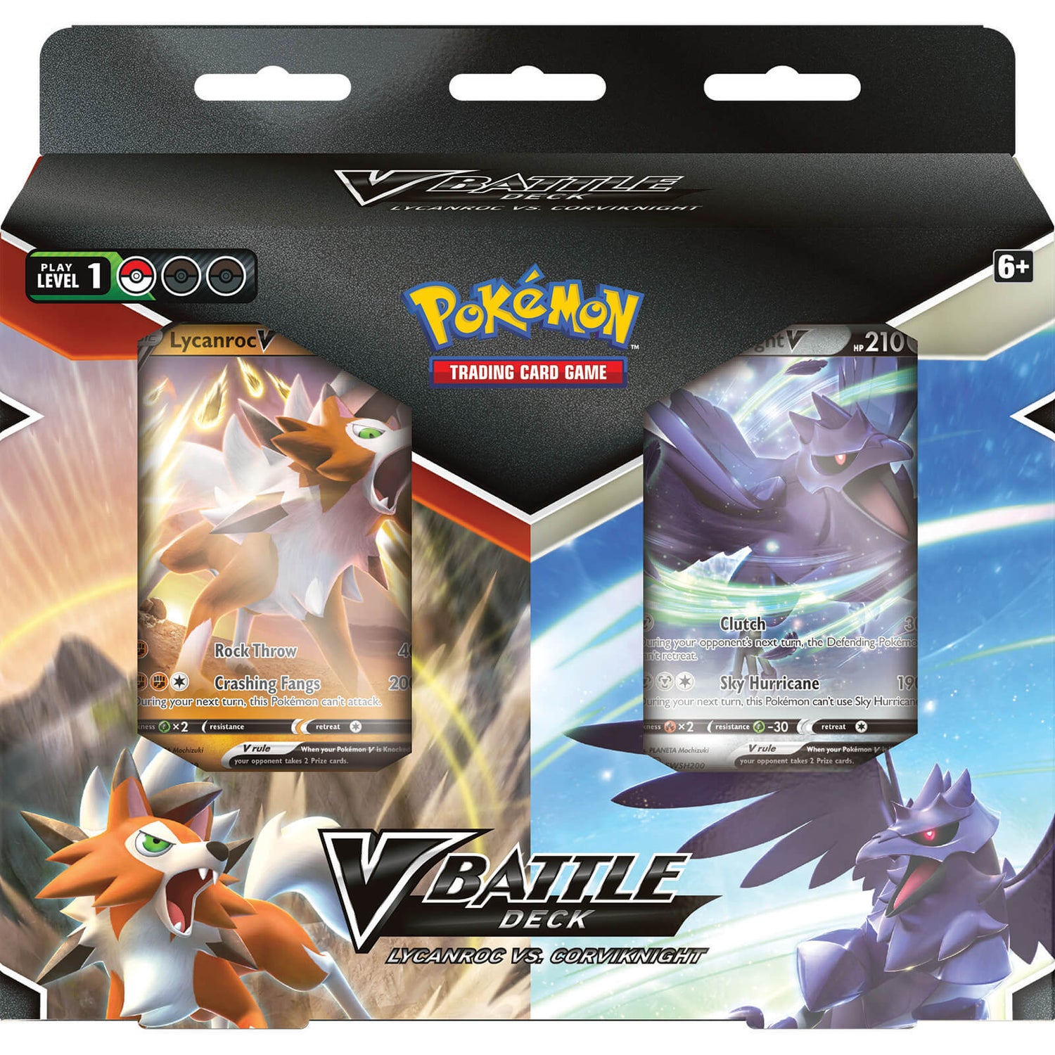 Pokémon TCG: Lycanroc V vs Corviknight V Battle Deck Bundle Toys - Zavvi UK