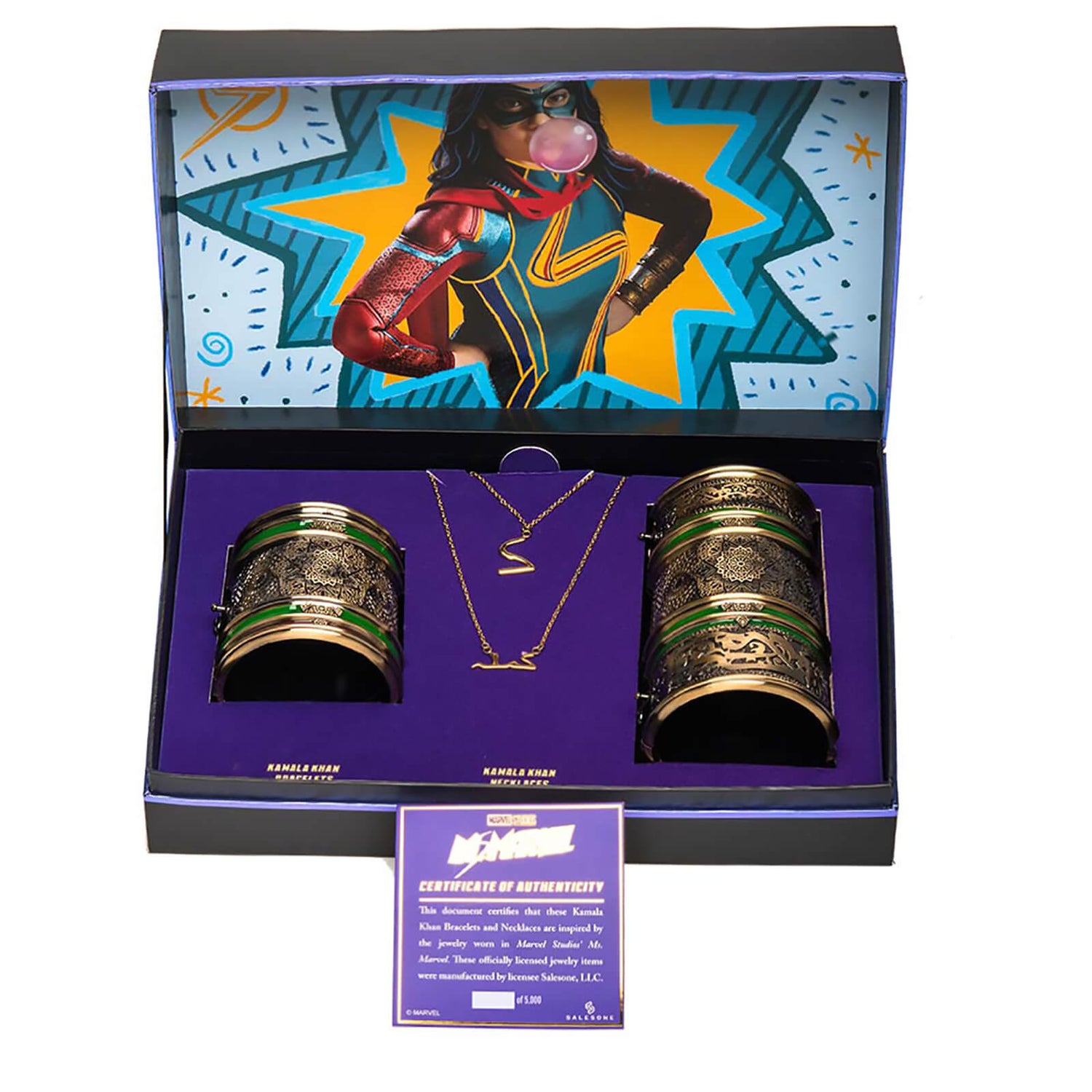 Ms Marvel Kamala Khan Bracelets and Pendants Replica Set - Zavvi UK ...