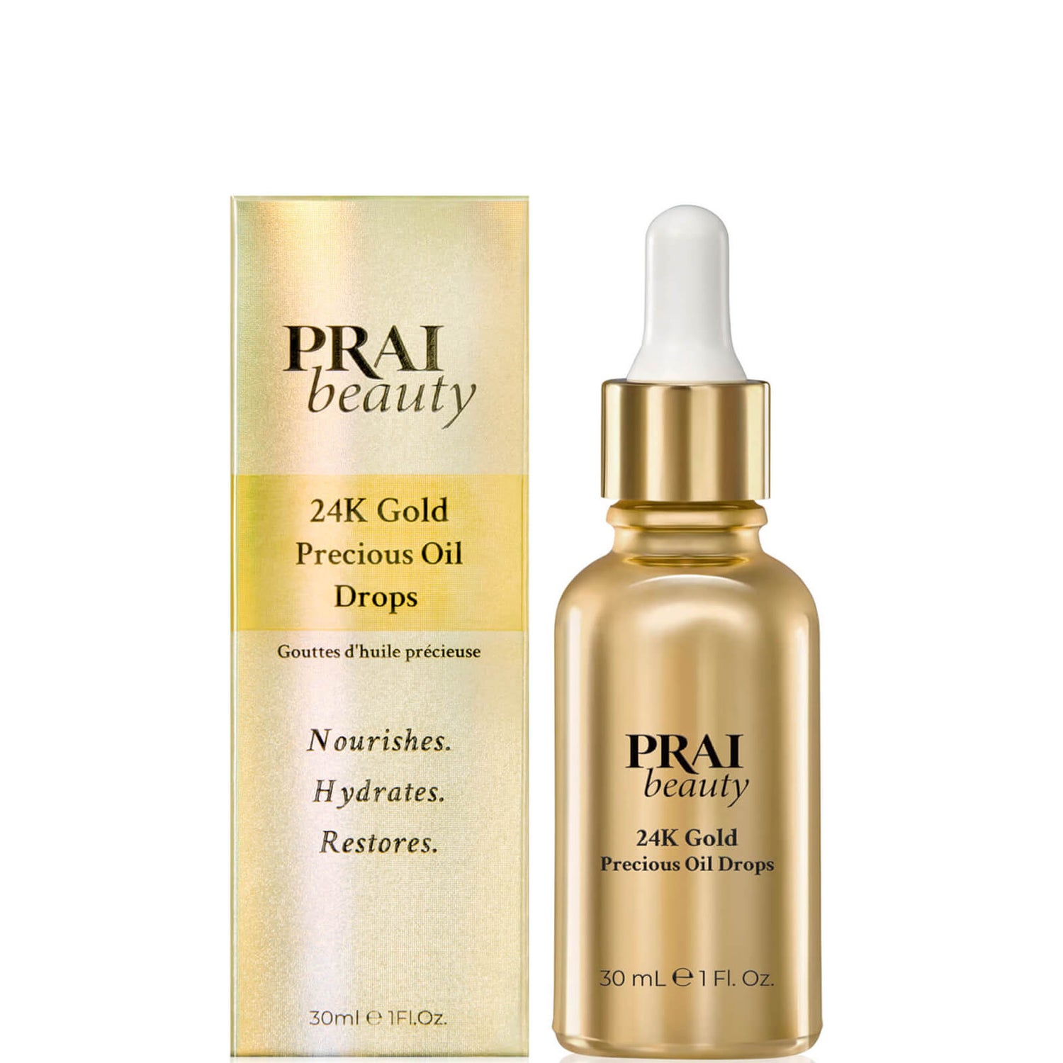 PRAI 24K Gold Precious Oil Drops 30ml | LOOKFANTASTIC
