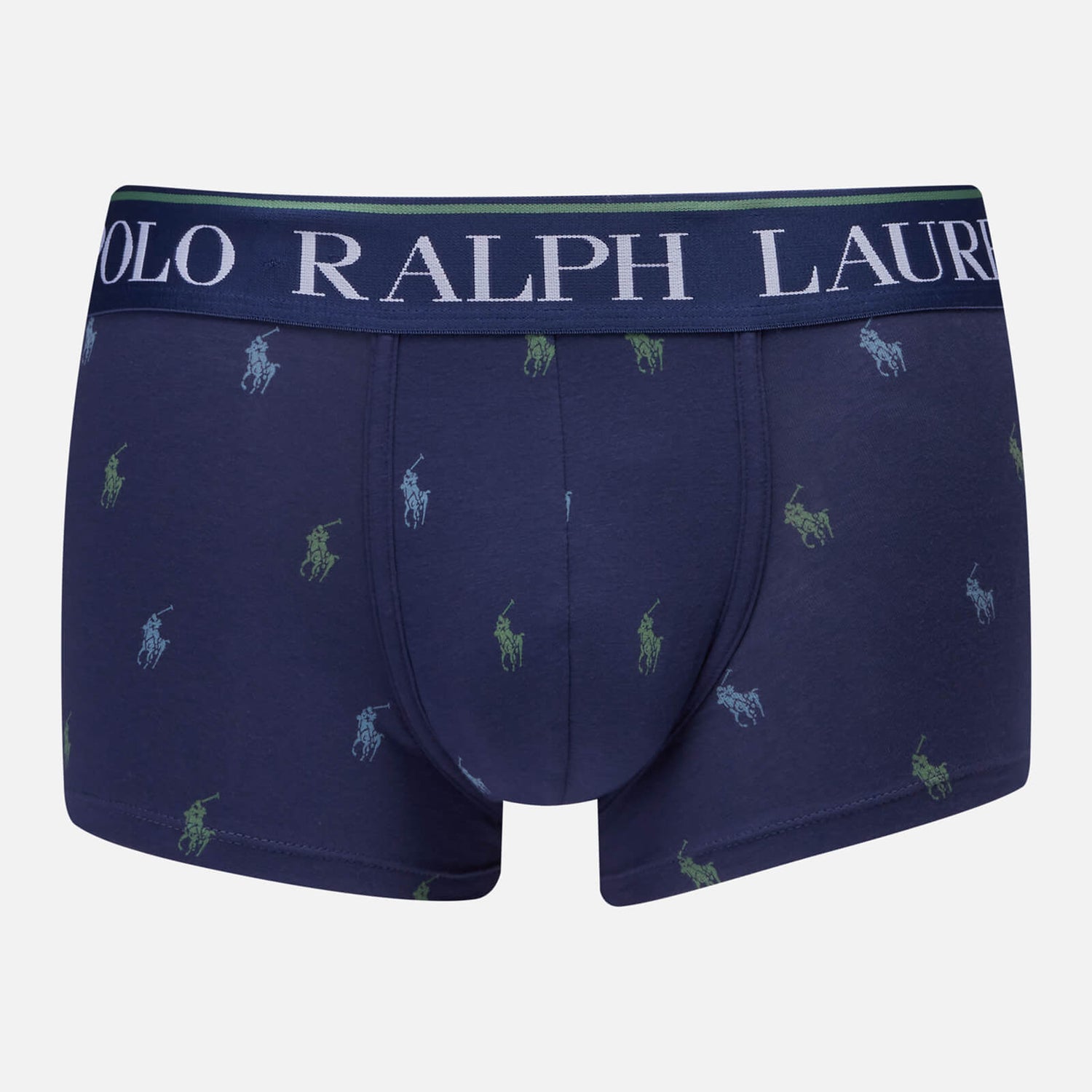 Polo Ralph Lauren Men's All Over Print Single Trunks - Light Navy ...