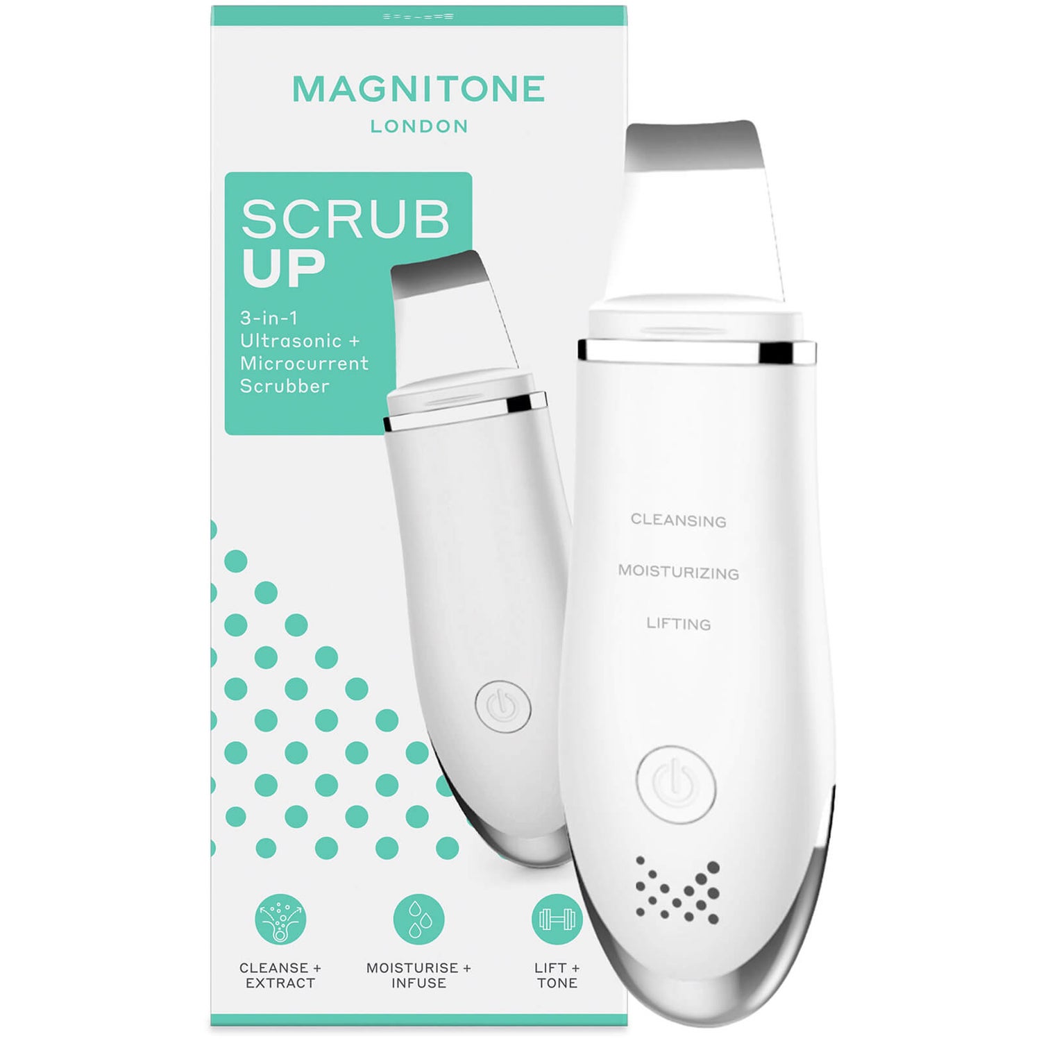 MAGNITONE ScrubUp 3-in-1 Ultrasonic Pore Scrubber and Infuser - GRATIS ...