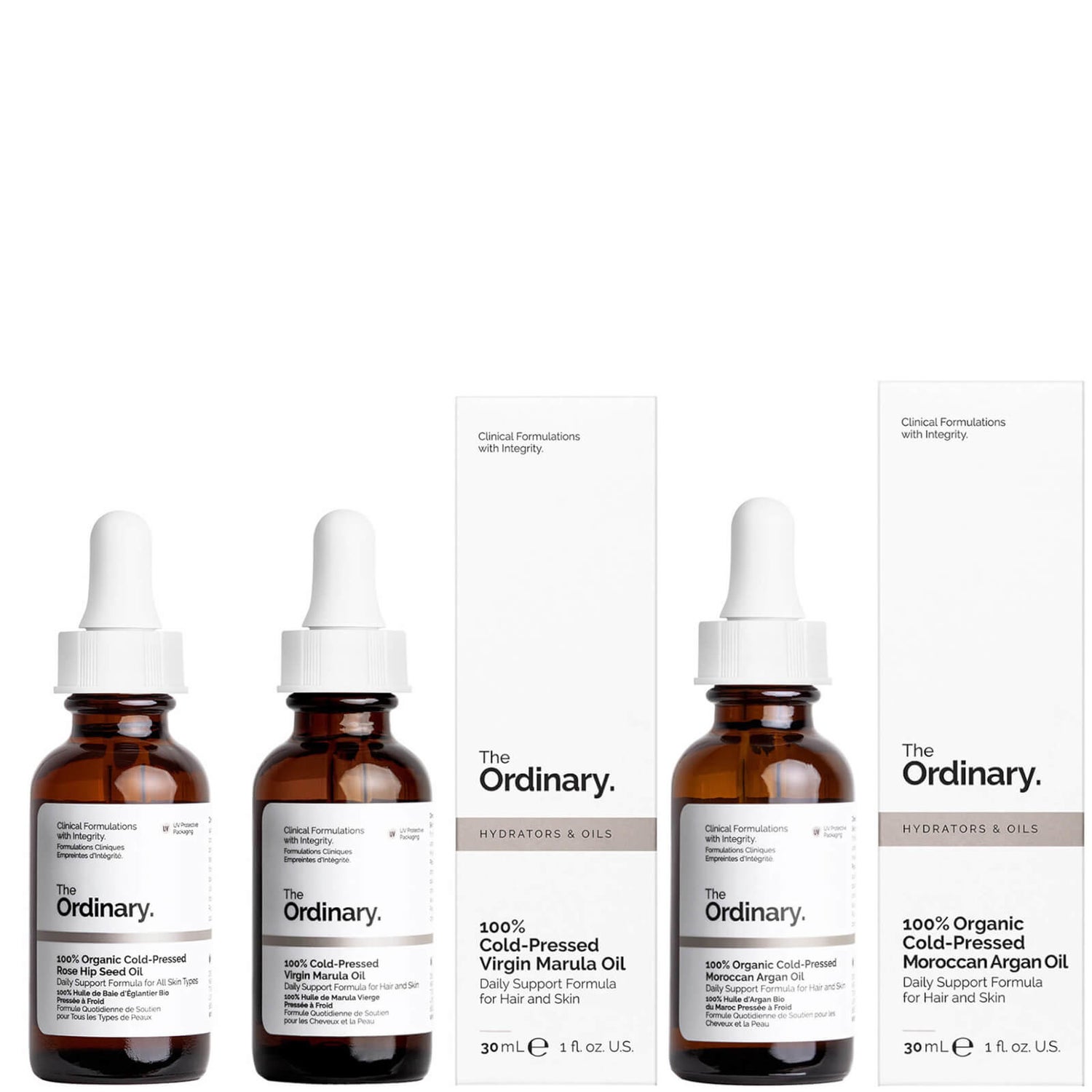 The Ordinary 100% Organic Oils Bundle | LOOKFANTASTIC AU