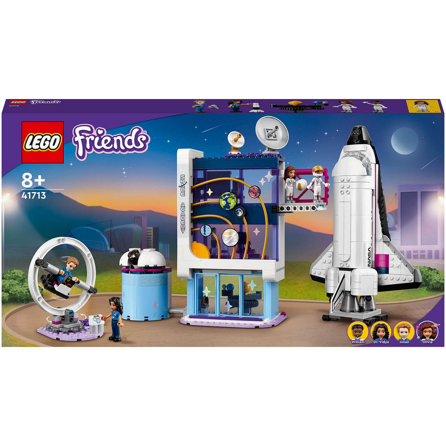 LEGO Friends: Olivia’s Space Academy Space Shuttle Toy (41713) | retro ...