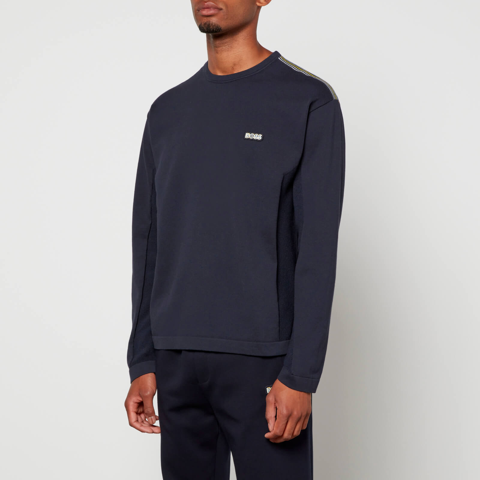 BOSS Green Rivello Cotton-Blend Knit Jumper | TheHut.com