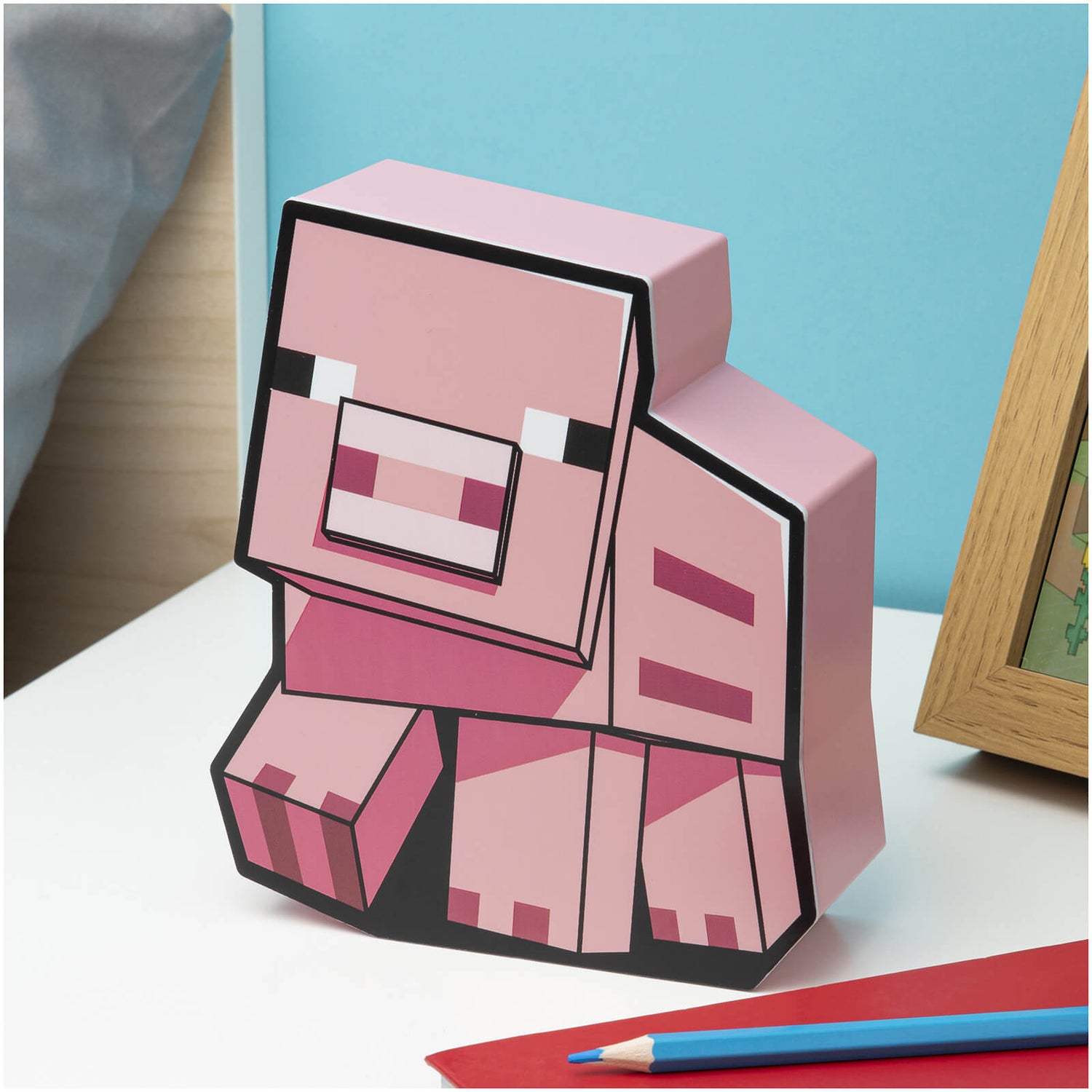 Minecraft Pig 2D Box Light Unique Gifts | Zavvi.de