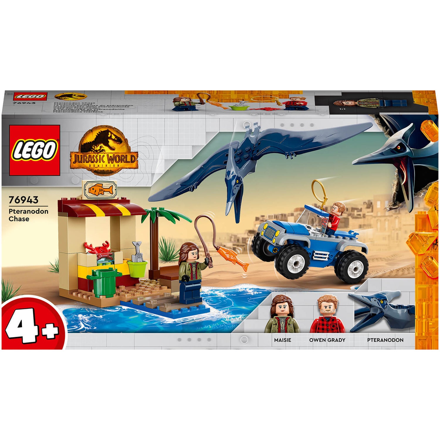 LEGO Jurassic World: Pteranodon Chase Dinosaur Toy Playset (76943) Toys ...
