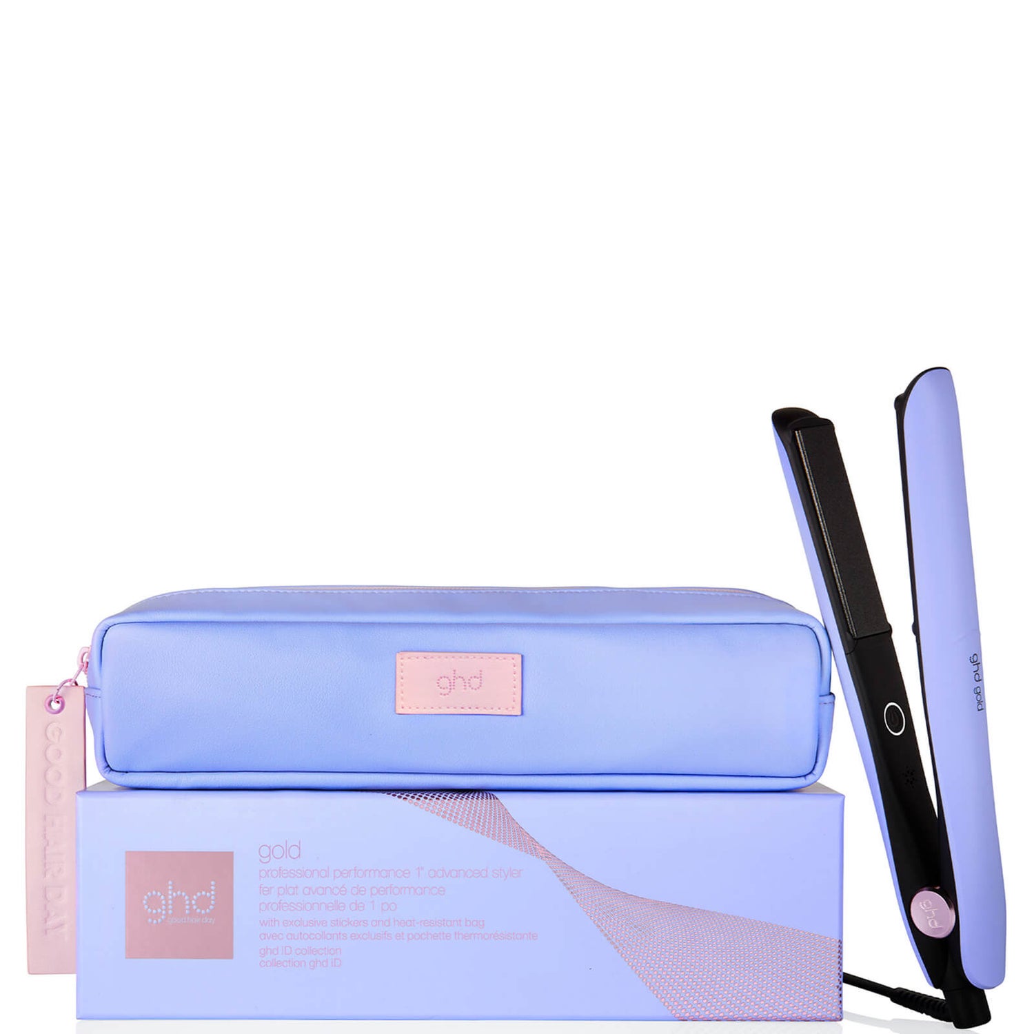 ghd Gold Styler 1" Flat Iron iD Collection - Fresh Lilac - LOOKFANTASTIC