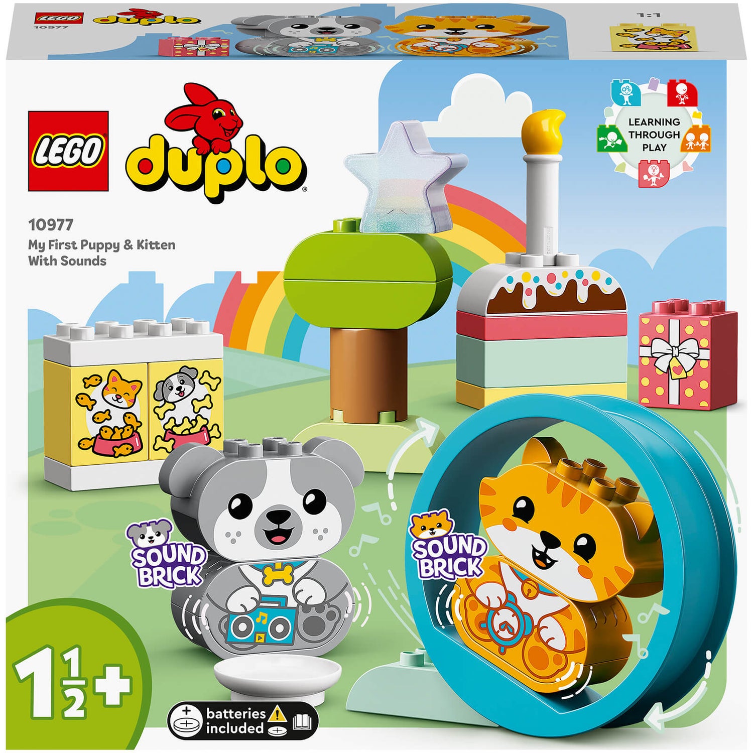 LEGO DUPLO My First: Puppy & Kitten with Sounds Pet Toy (10977) Toys ...