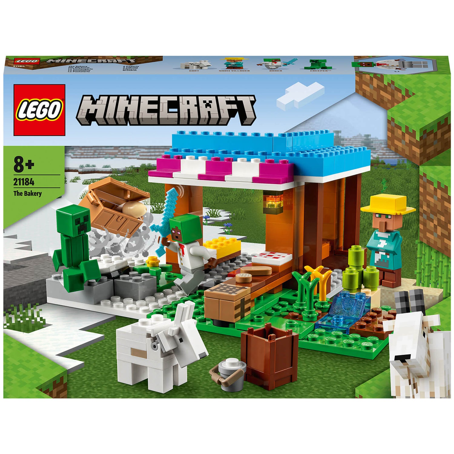LEGO Minecraft: The Bakery Village Toy with Figures (21184) Toys - Zavvi UK