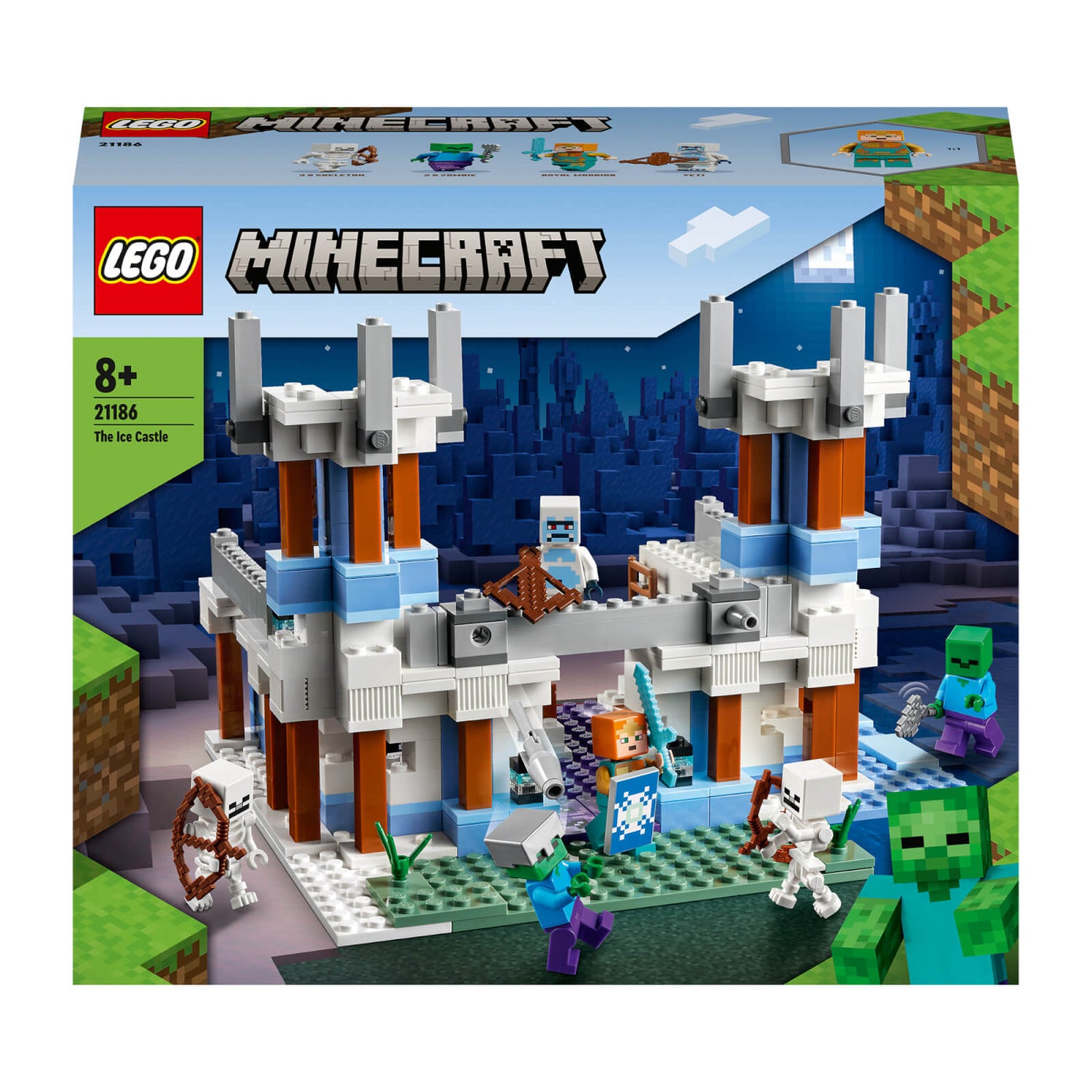 LEGO Minecraft: The Ice Castle Toy with Zombie Figures (21186) | retro ...