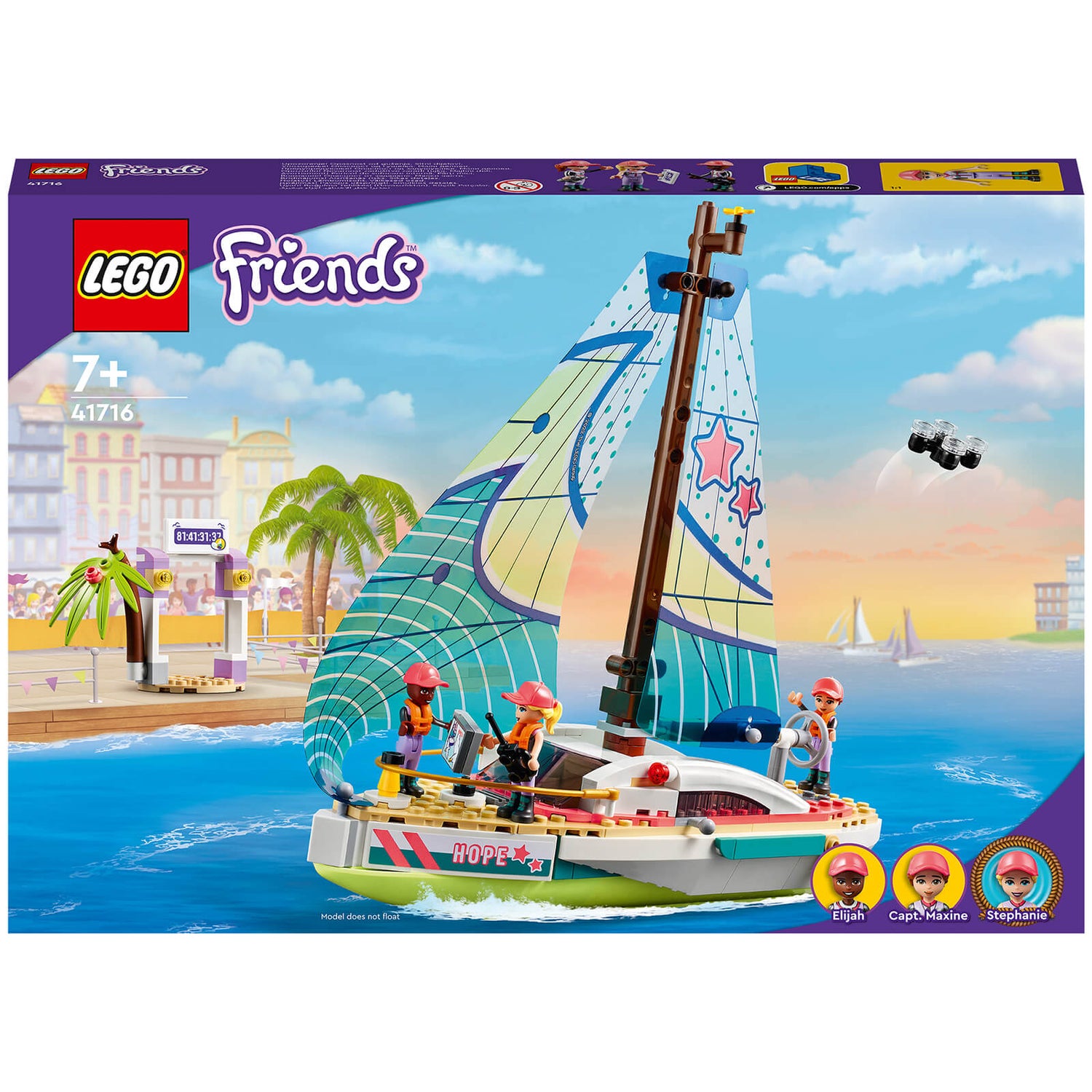 LEGO Friends: Stephanie's Sailing Adventure Boat Toy (41716) Toys ...