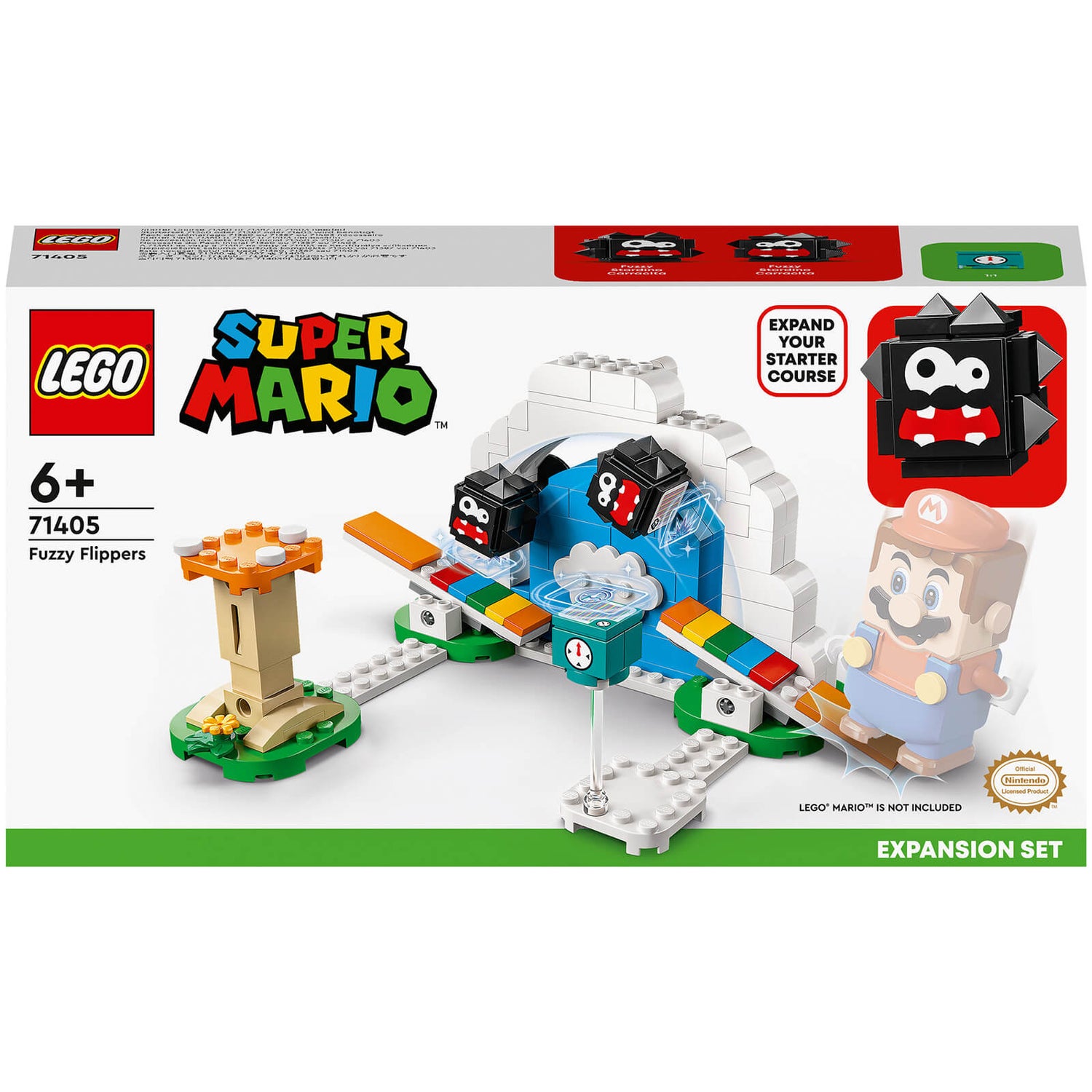 LEGO Super Mario Fuzzy Flippers Expansion Set (71405) Toys - Zavvi UK